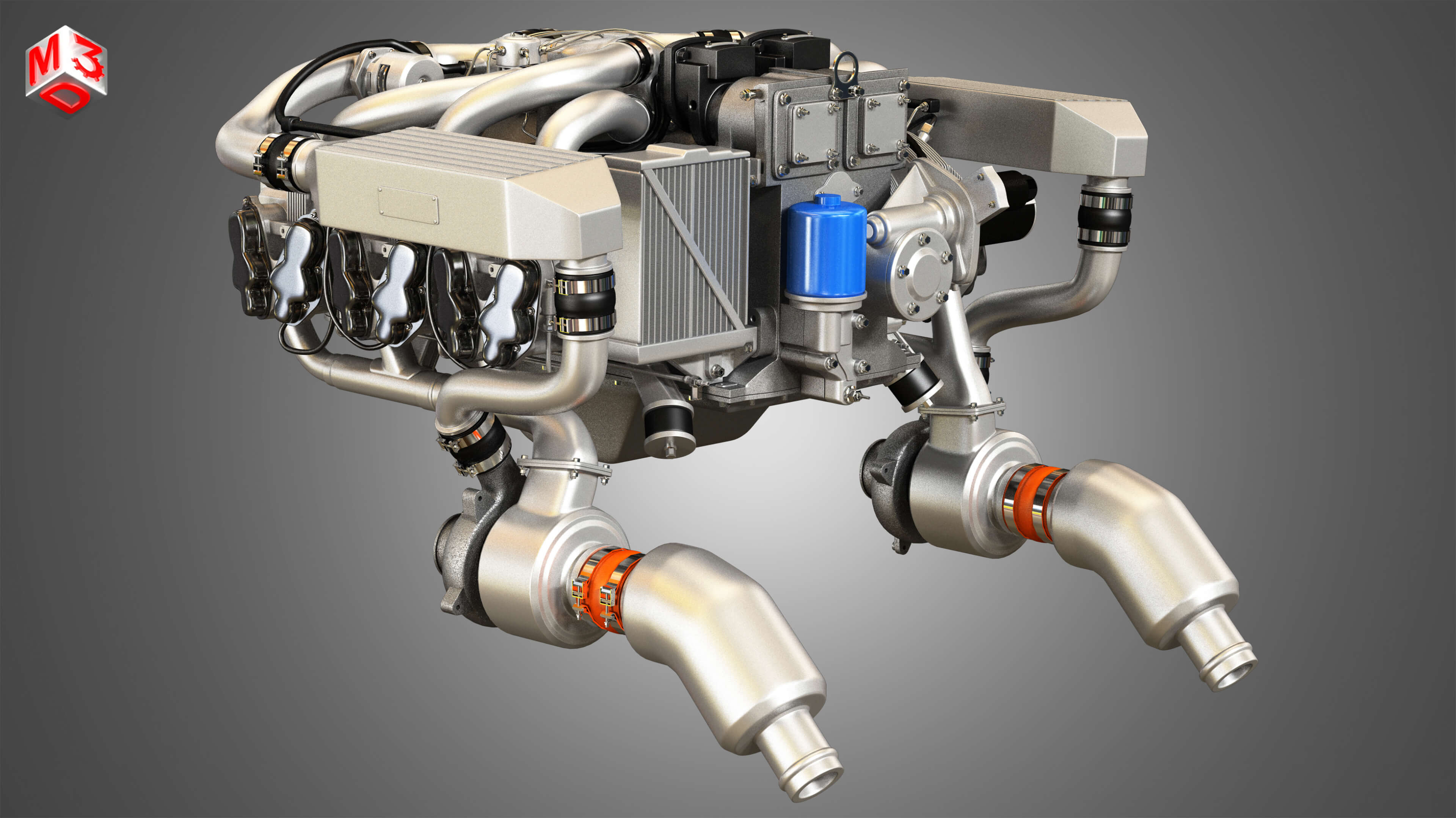 Continental Io 550 Engine - Ready for 3D Print - Special Edi by Markos3d