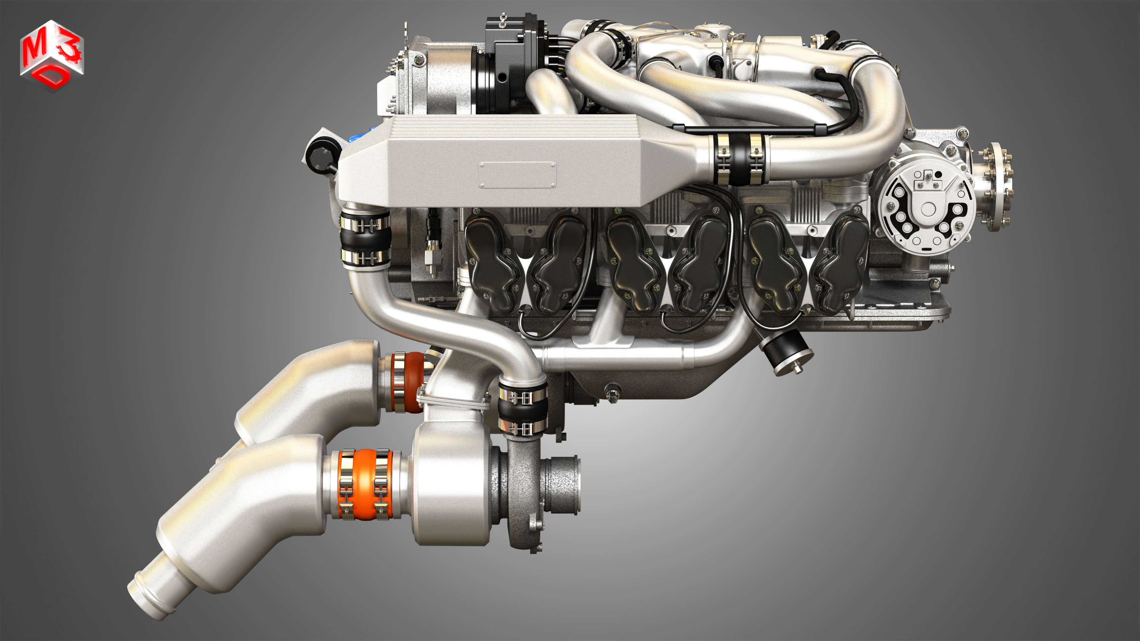 Continental Io 550 Engine - Ready for 3D Print - Special Edi by Markos3d