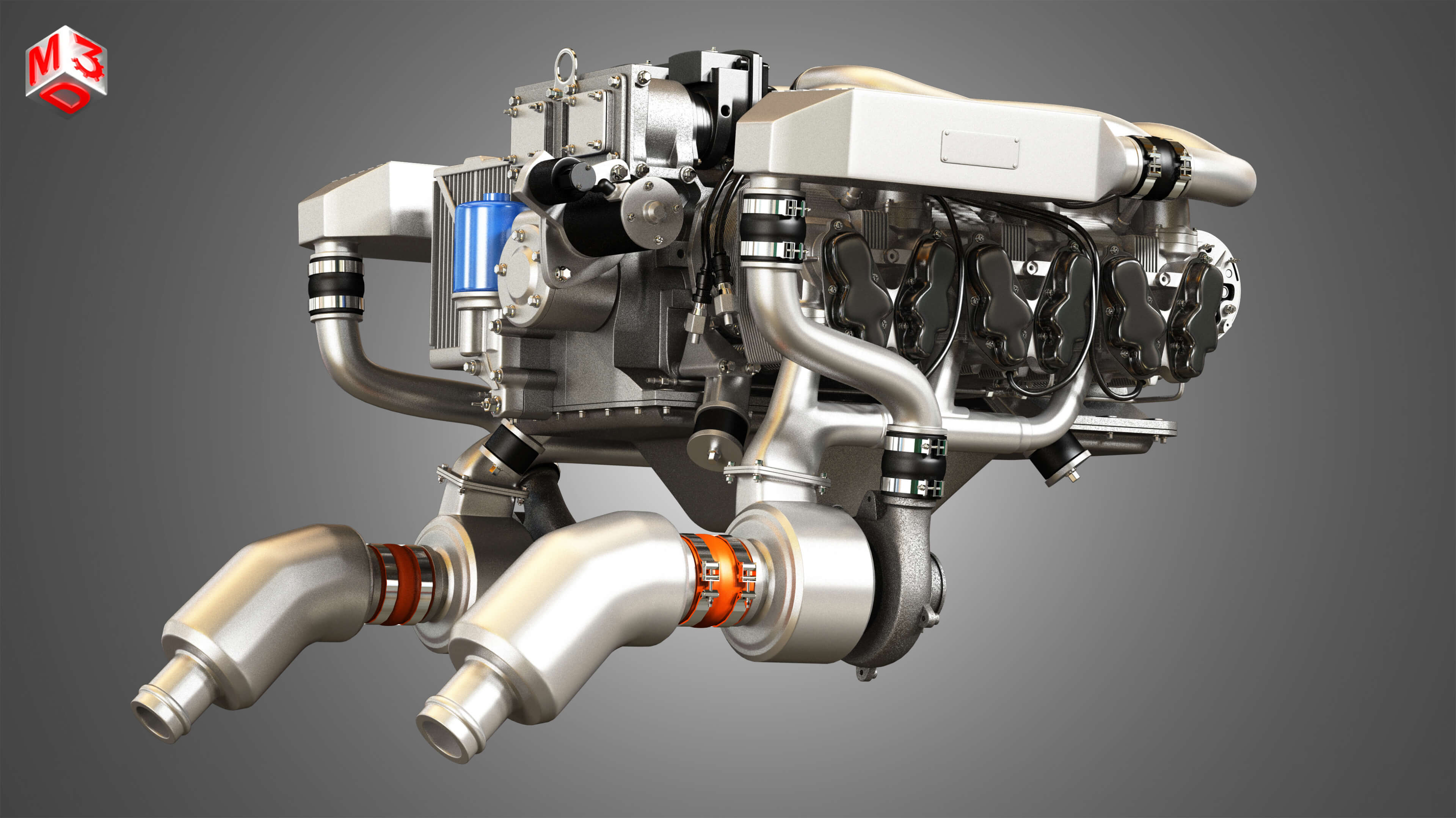 Continental Io 550 Engine - Ready for 3D Print - Special Edi by Markos3d