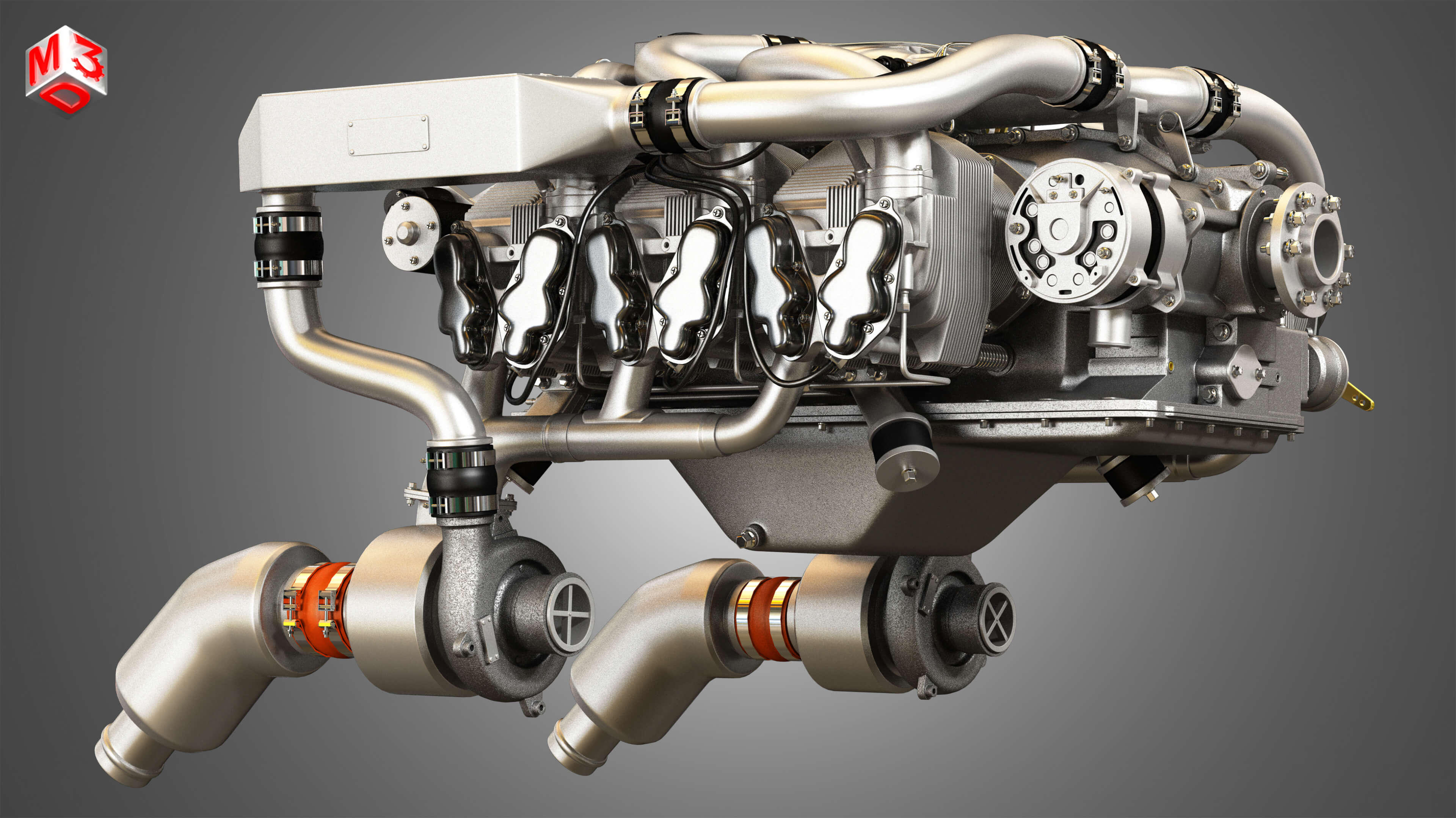 Continental Io 550 Engine - Ready for 3D Print - Special Edi by Markos3d