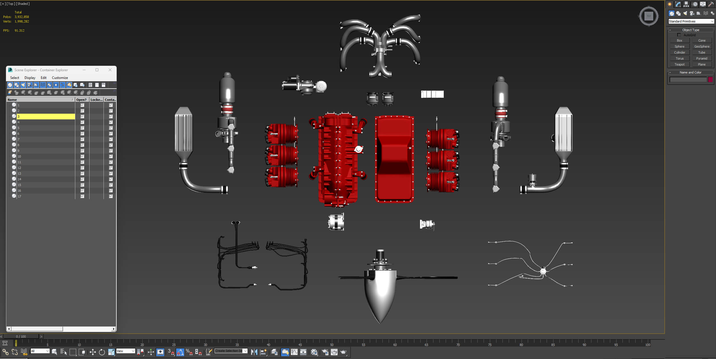 Continental Io 550 Engine - Ready for 3D Print - Special Edi by Markos3d