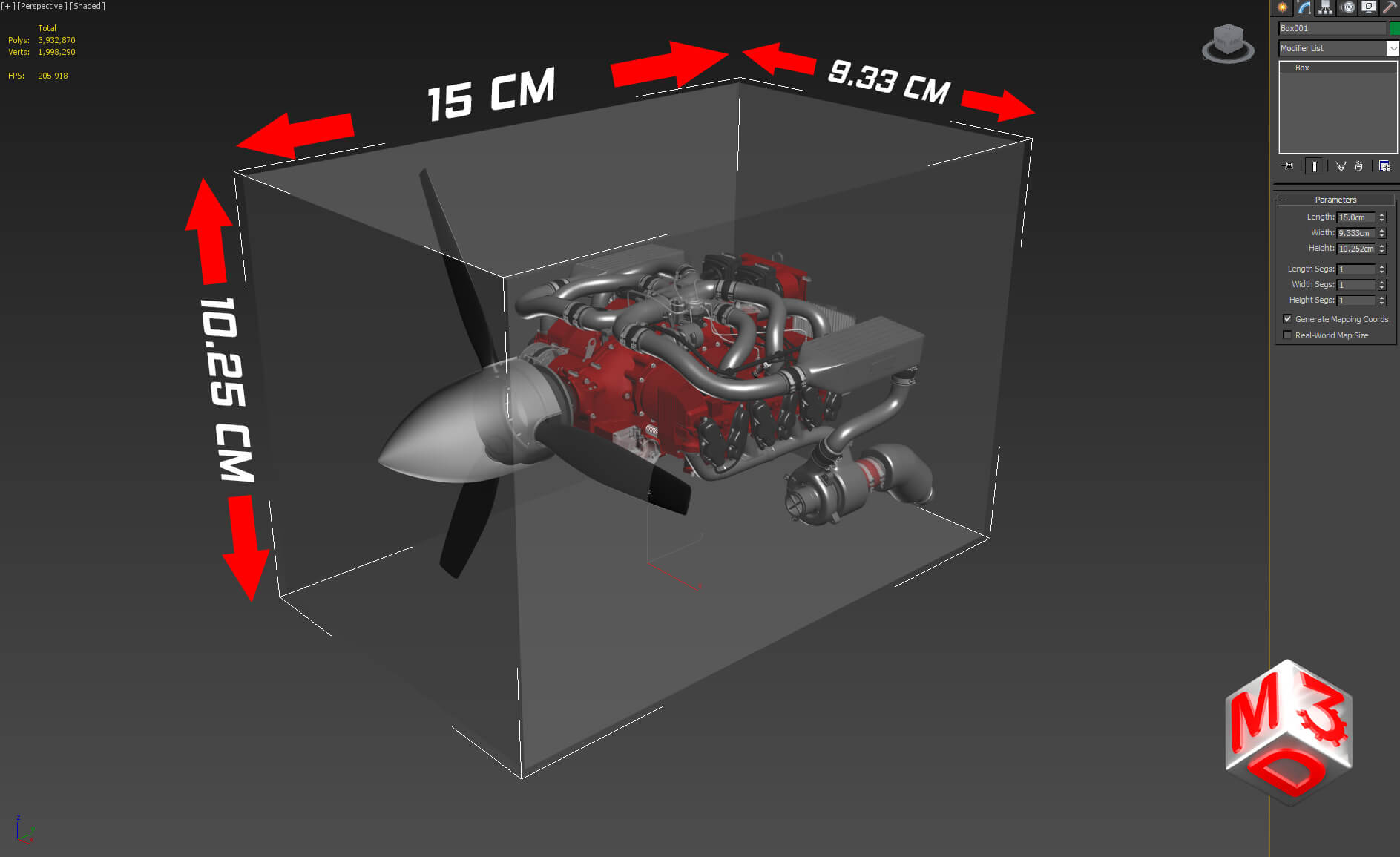 Continental Io 550 Engine - Ready for 3D Print - Special Edi by Markos3d