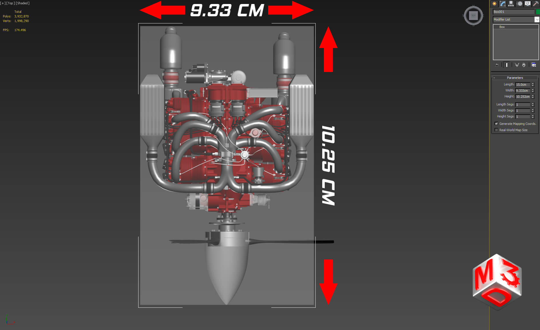 Continental Io 550 Engine - Ready for 3D Print - Special Edi by Markos3d