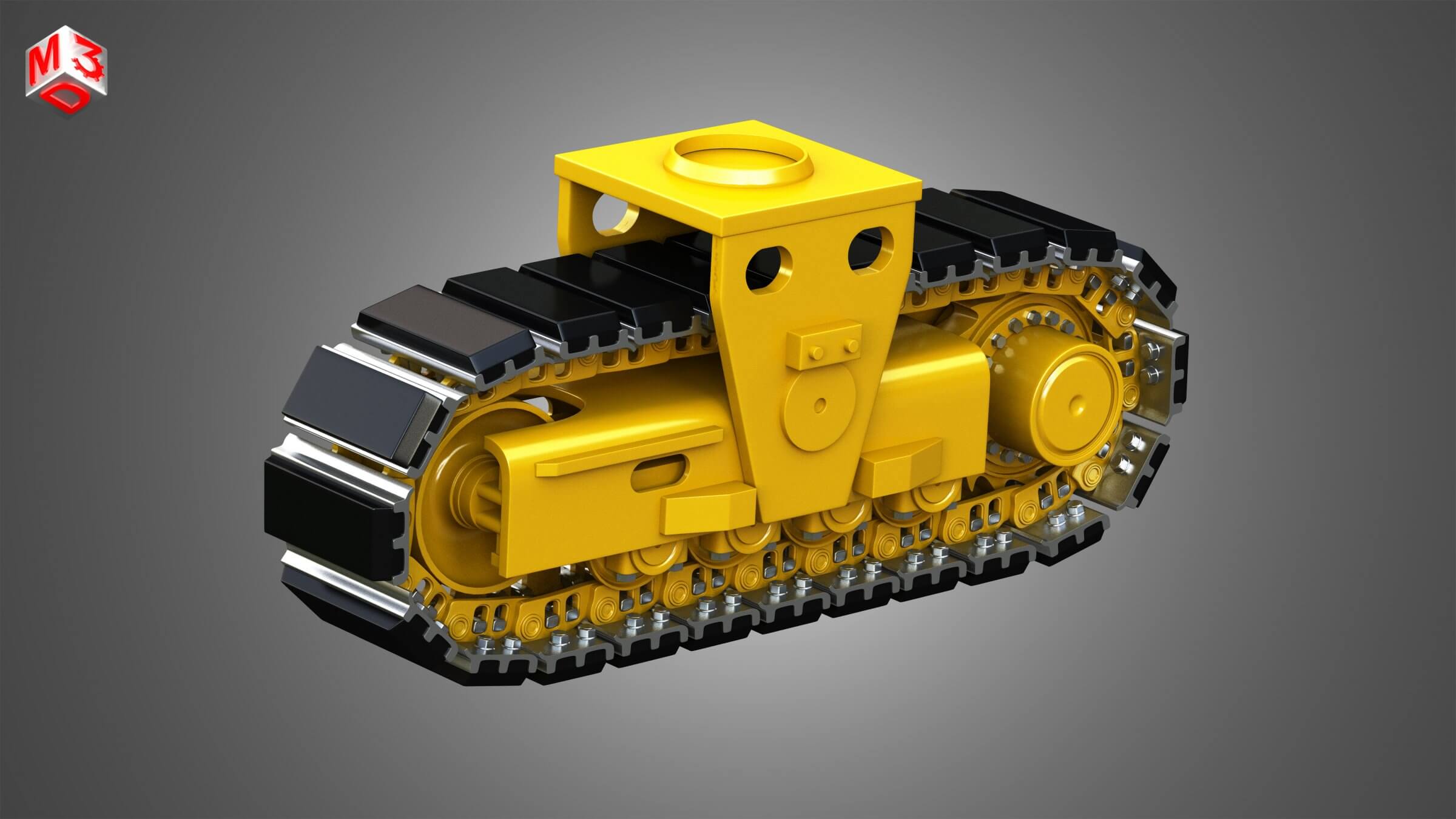 Crawler Tractor - 3D Model by Markos3d