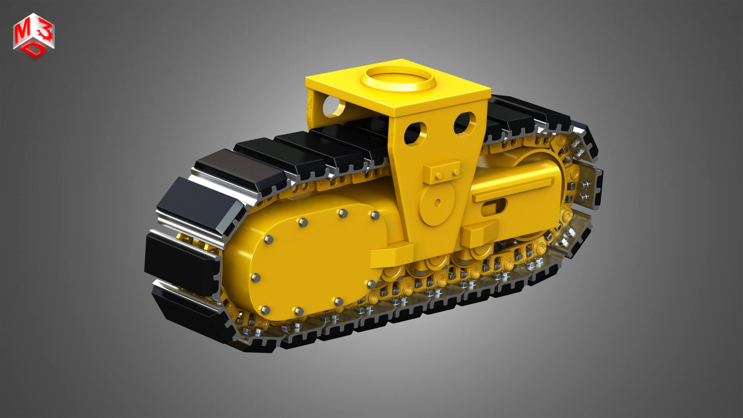 Crawler Tractor - 3D Model by Markos3d