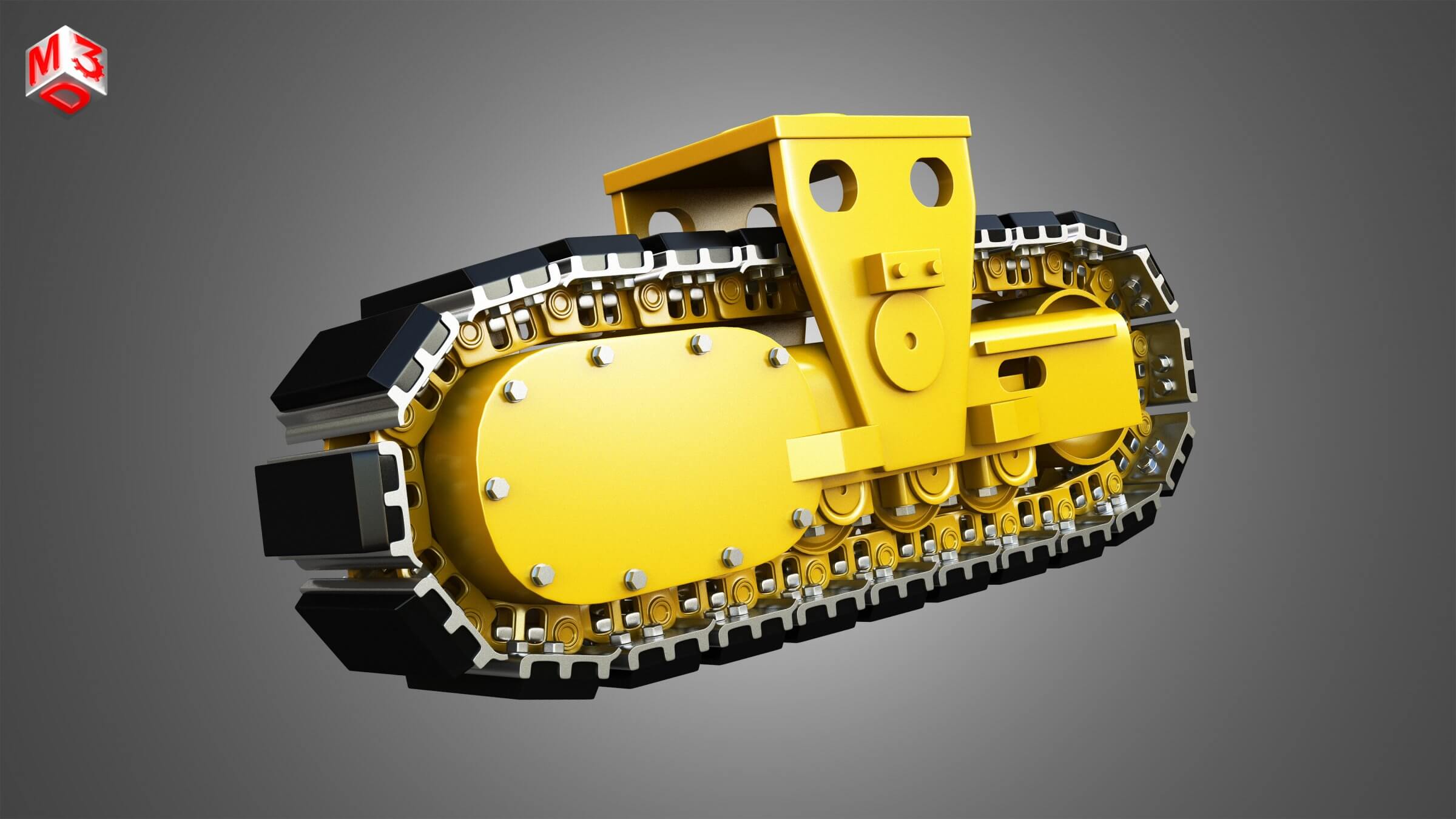 Crawler Tractor - 3D Model by Markos3d