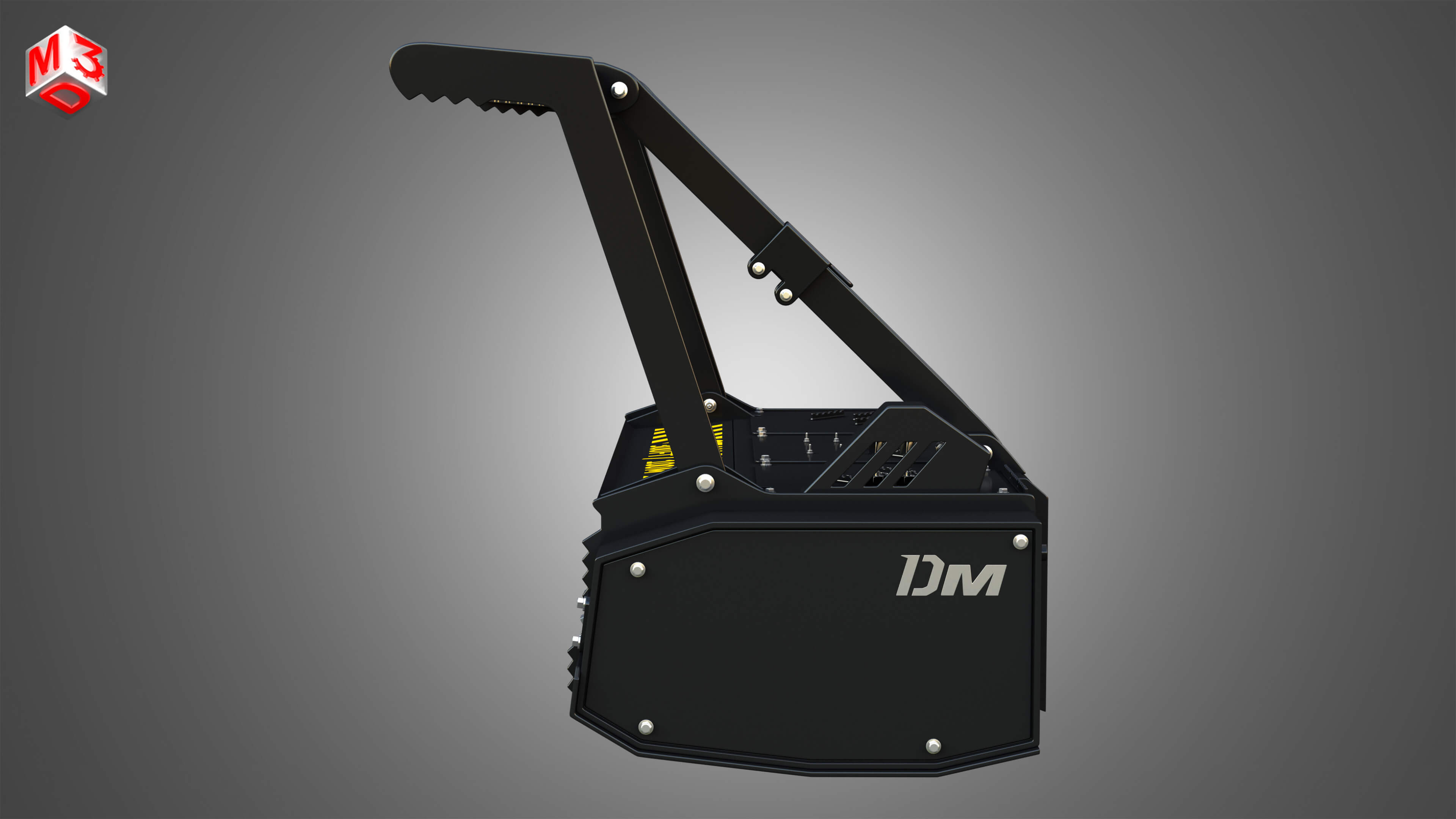 Drum Mulcher Compact Track - Skid Steer Loader Attachment 3D Model by ...