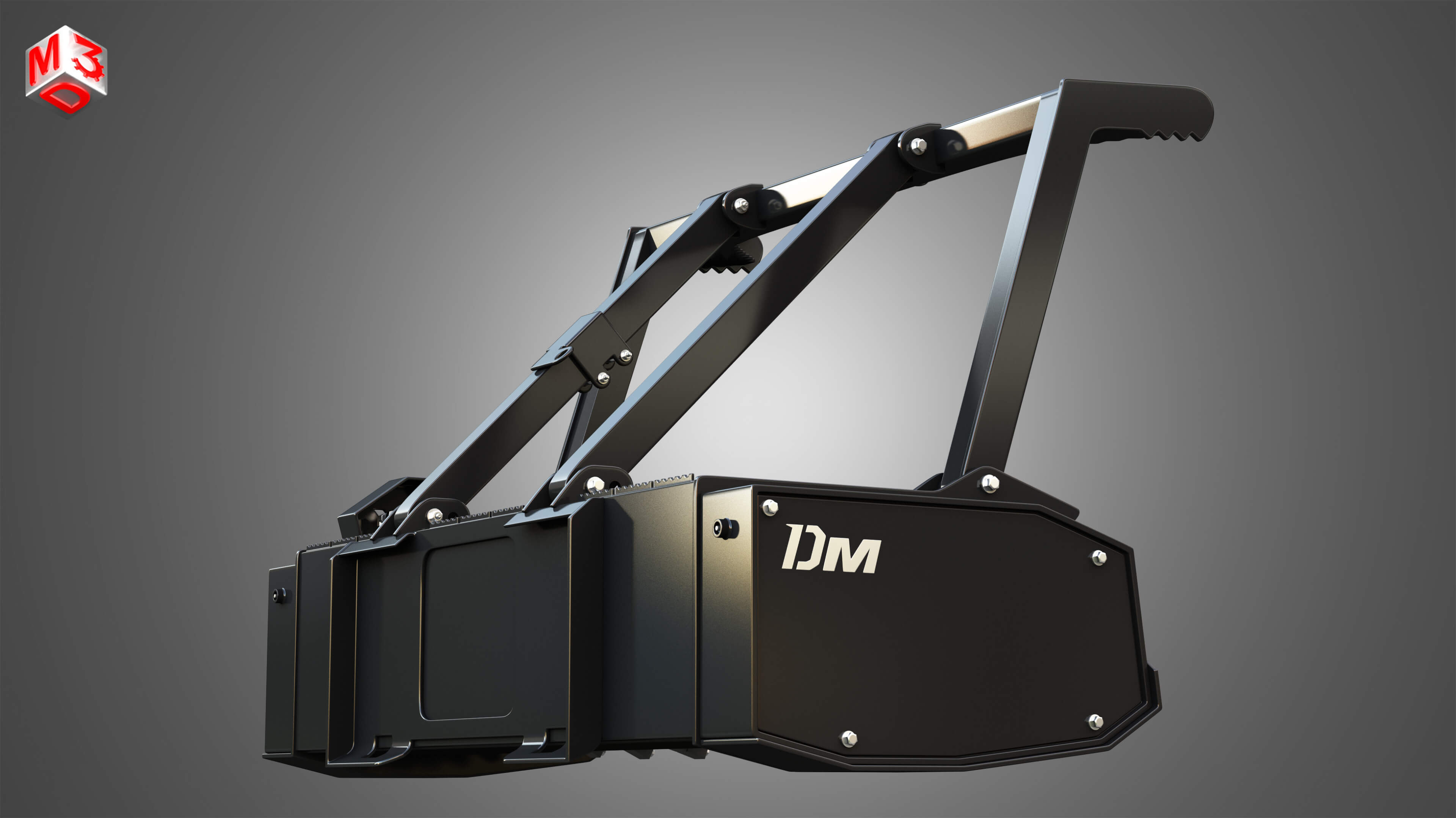 Drum Mulcher Compact Track - Skid Steer Loader Attachment 3D Model by ...