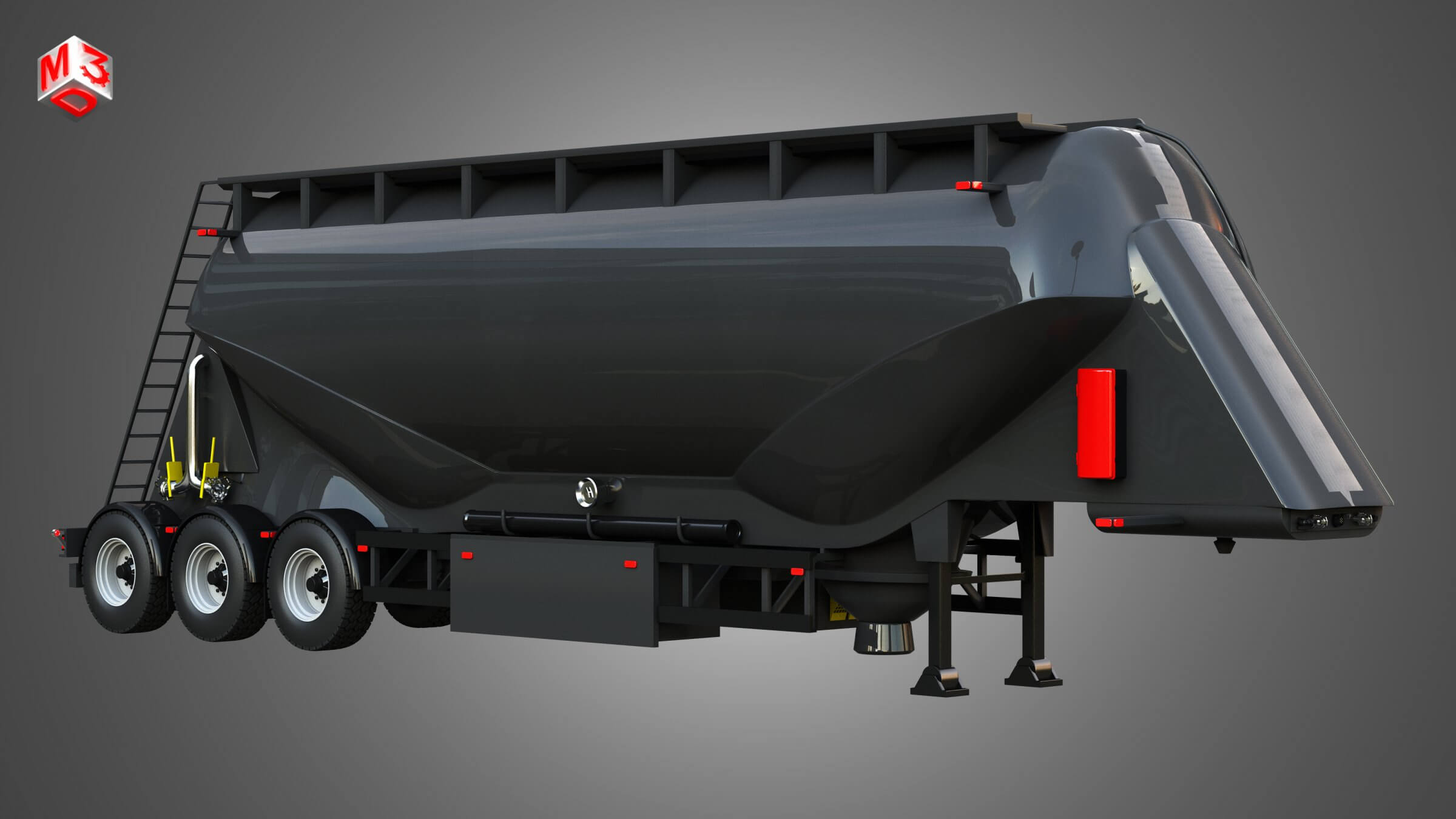 Feldbinder Silo Trailer - 3D Model by Markos3d