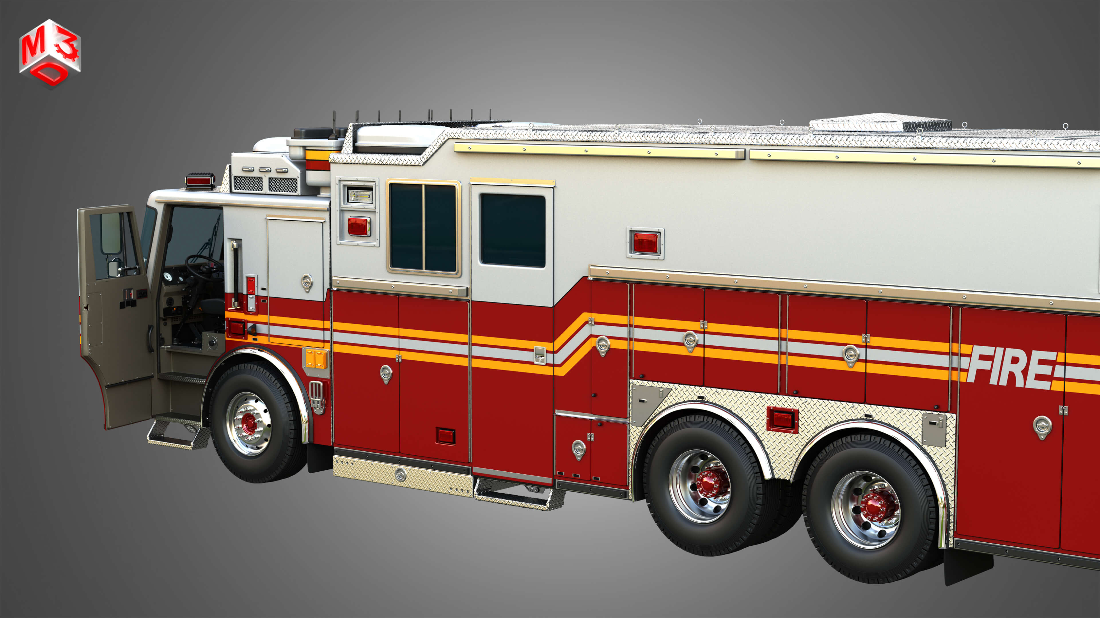 Fire Apparatus - Fdny Ultra Heavy Rescue 3D Model by Markos3d