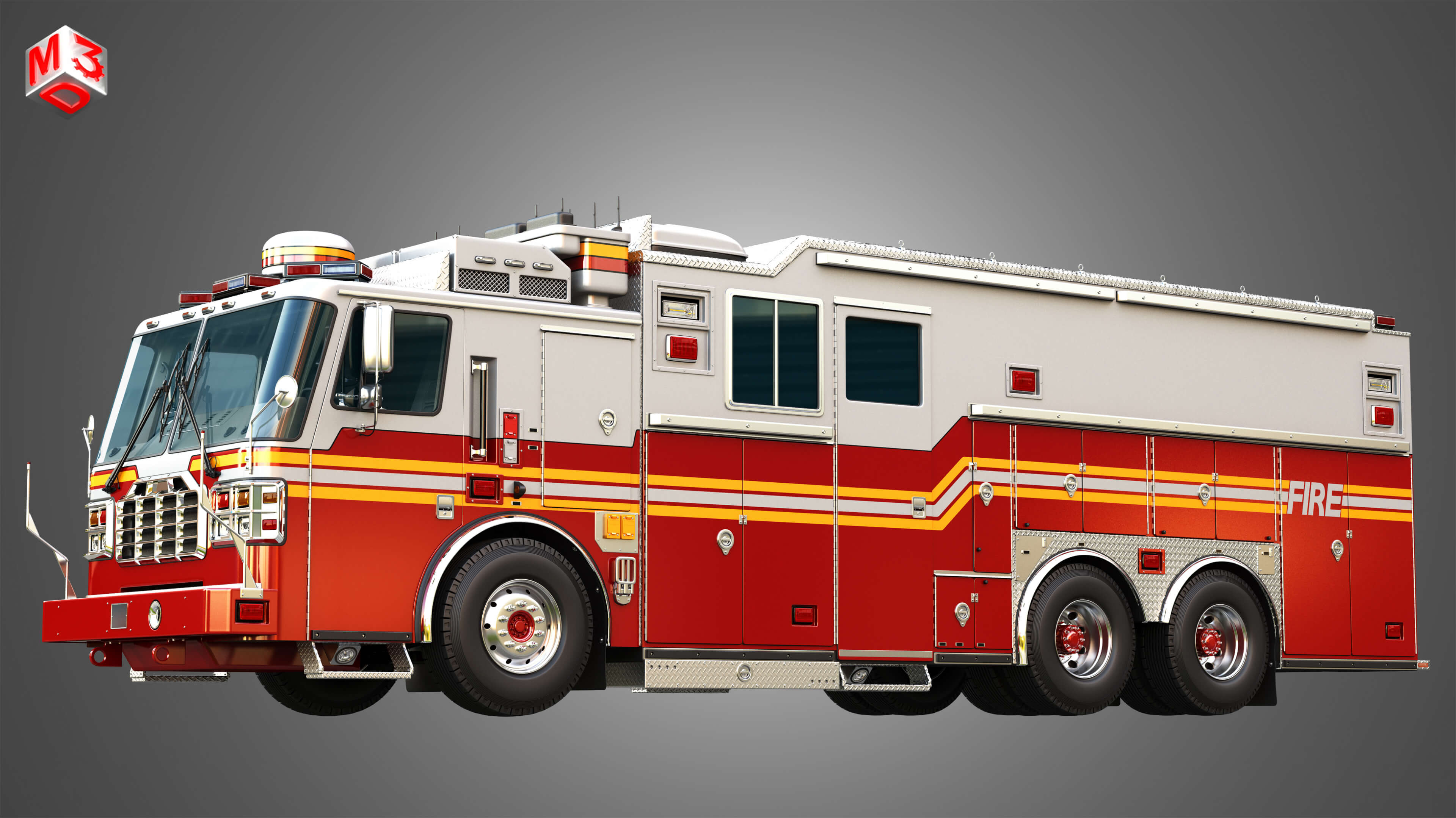 Fire Apparatus - Fdny Ultra Heavy Rescue 3D Model by Markos3d