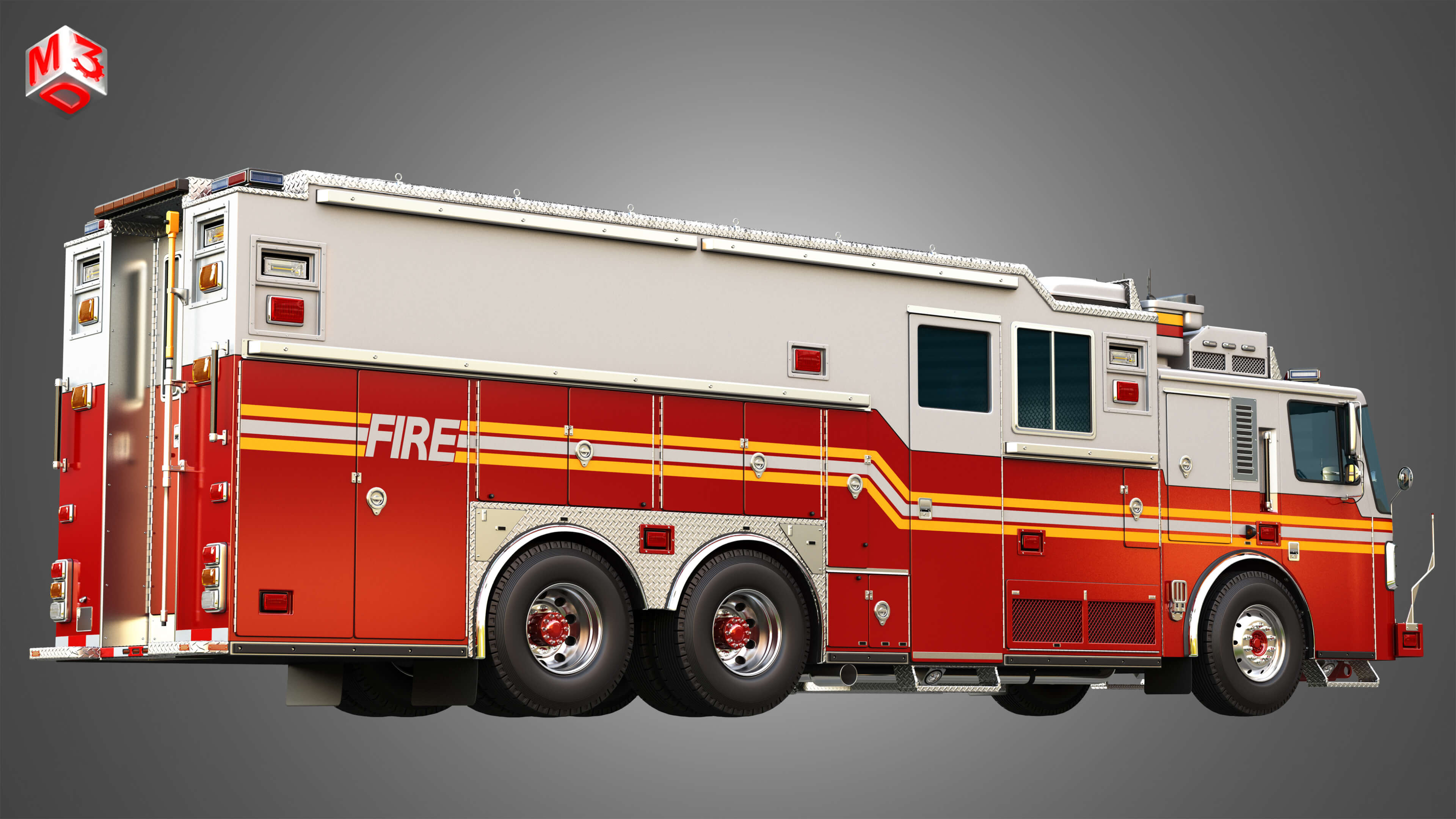 Fire Apparatus - Fdny Ultra Heavy Rescue 3D Model by Markos3d