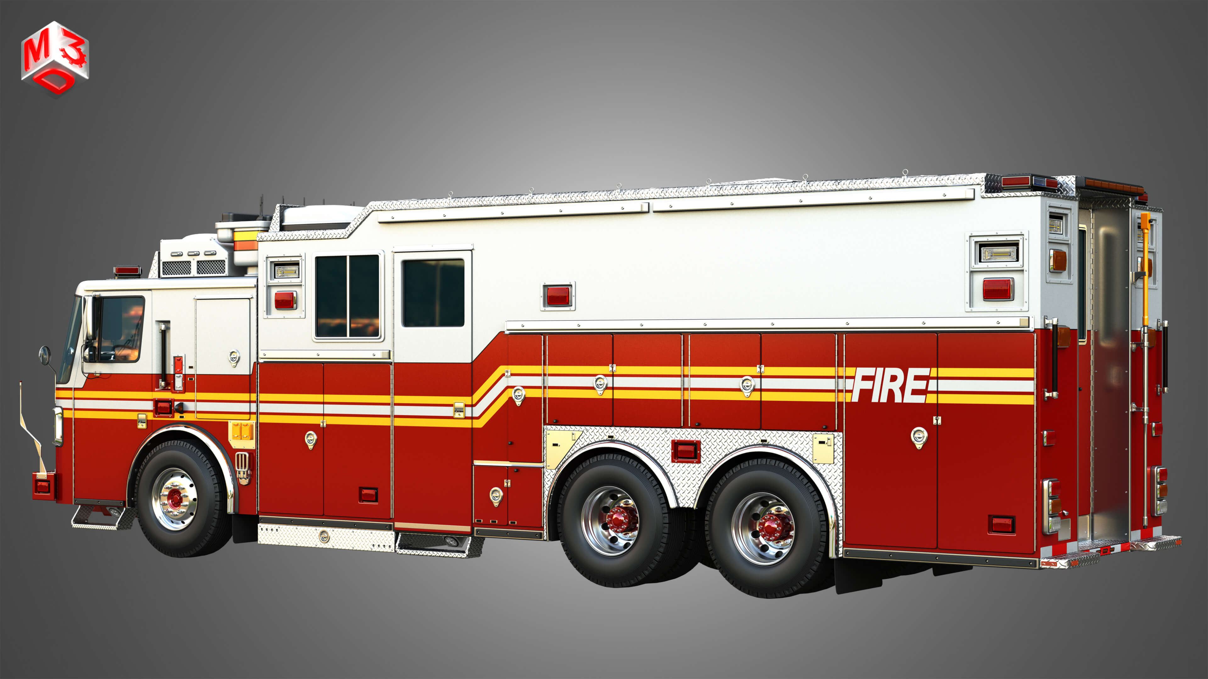 Fire Apparatus - Fdny Ultra Heavy Rescue 3D Model by Markos3d
