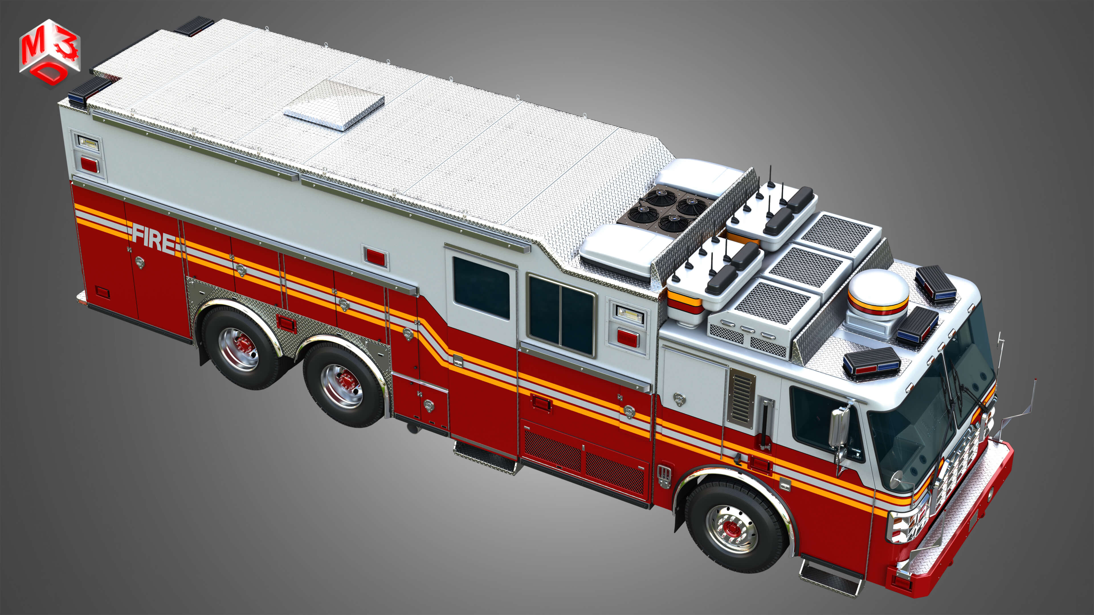 Fire Apparatus - Fdny Ultra Heavy Rescue 3D Model by Markos3d