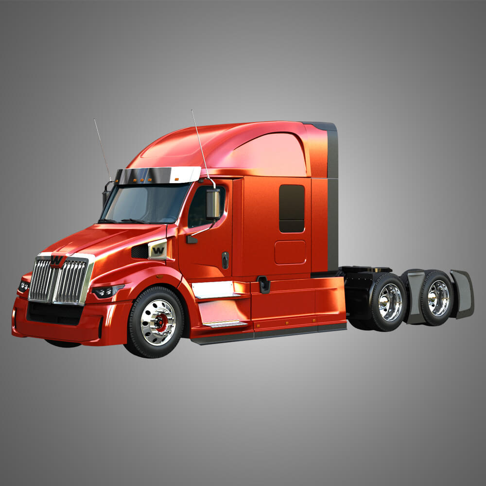 57X Semi Truck - Ultra Cab Sleeper Truck 3D Render by Markos3d