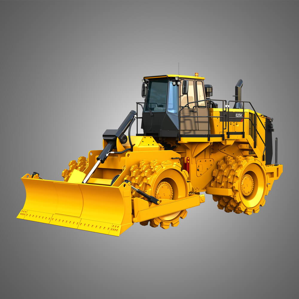 825K - Soil compactor 3D Render | RenderHub Gallery