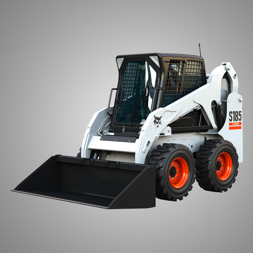 Bobcat S185 Skid Steer Loader 3D Render, Digital Art by Markos3d