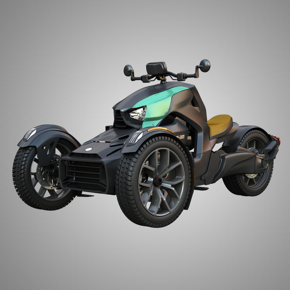 Can-Am Ryker 900 3D Render, Digital Art by Markos3d