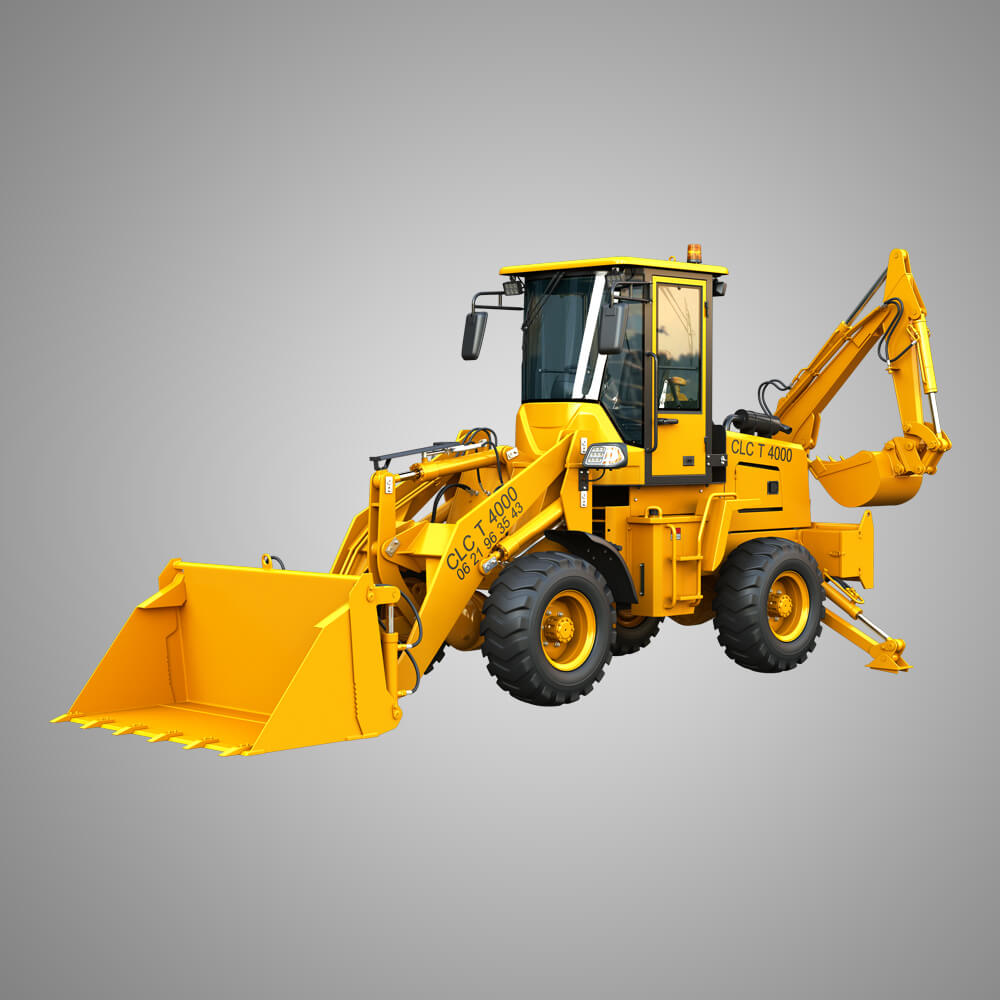 Clc T4000 Articulated Backhoe Loader Tracto Pelle 3D Render | RenderHub ...