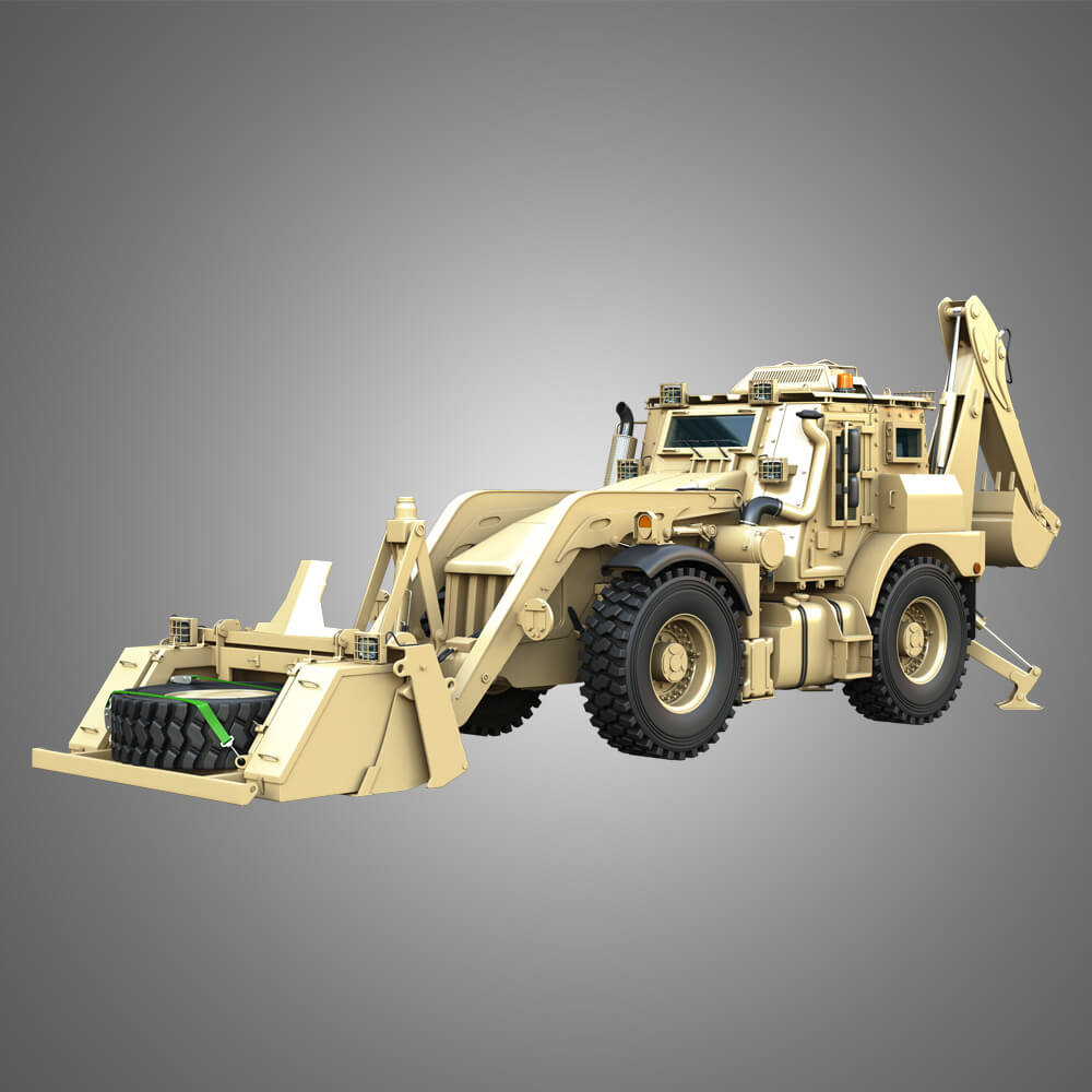 High Mobility Engineer Excavator HMEE 3D Render | RenderHub Gallery