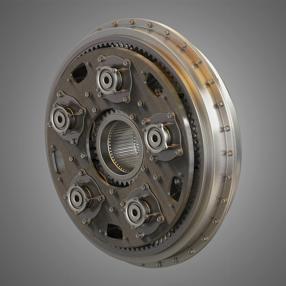 PW GTF Engine Gearbox 3D Render, Digital Art by Markos3d