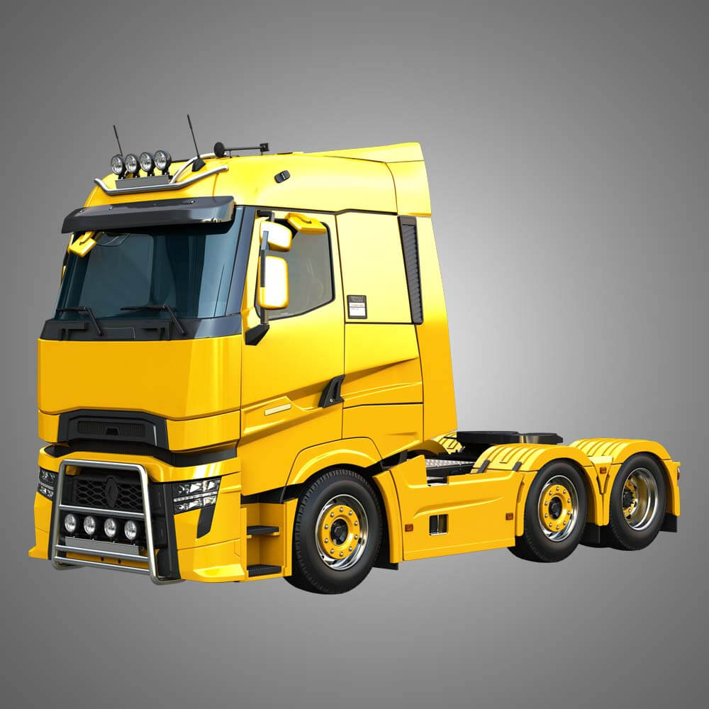 T520 - High-Range Truck 3D Render, Digital Art by Markos3d
