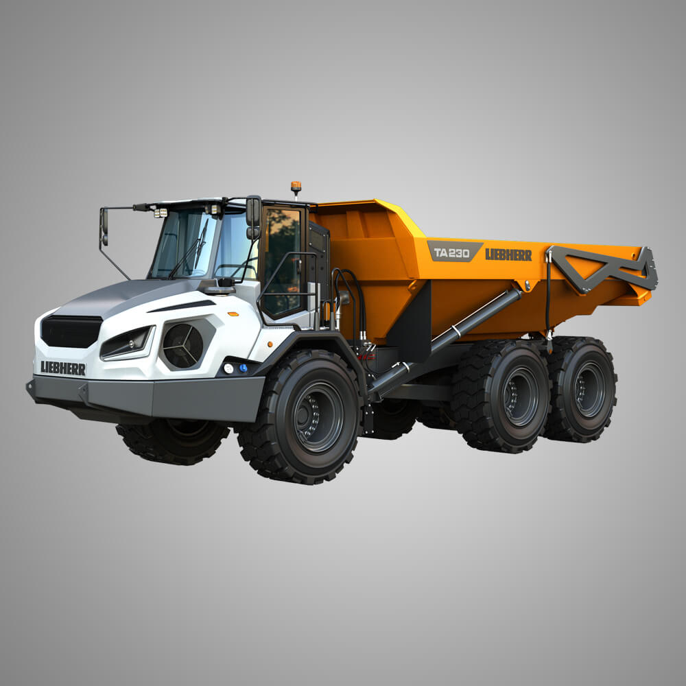 TA230 Litronic Articulated Dump Truck 3D Render by Markos3d