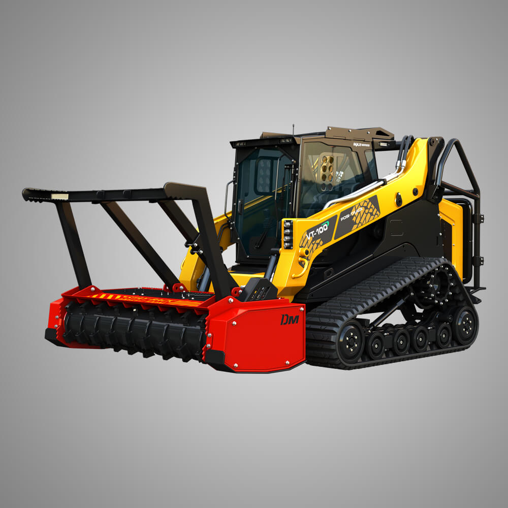 VT-100 Forestry Posi-Track - Drum Mulcher 3D Render by Markos3d