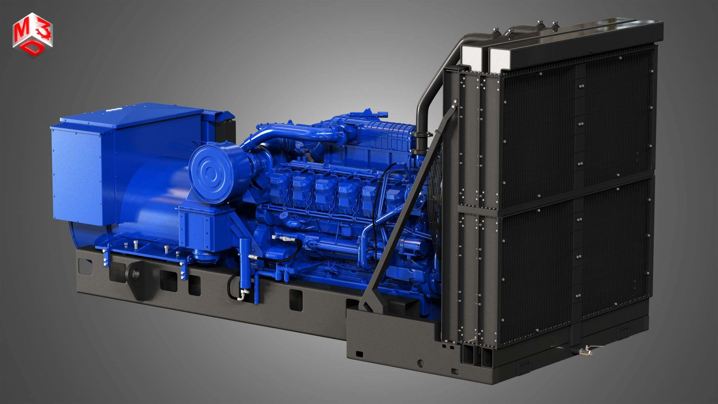 Generator Engine - 3D Model by Markos3d