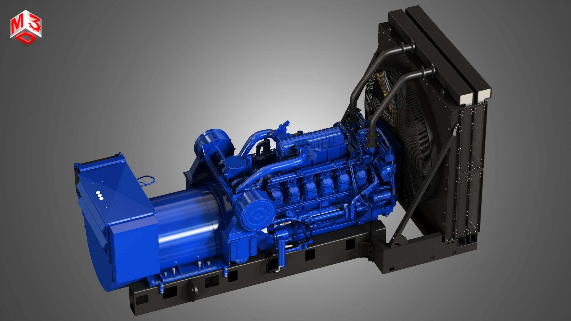Generator Engine - 3D Model by Markos3d