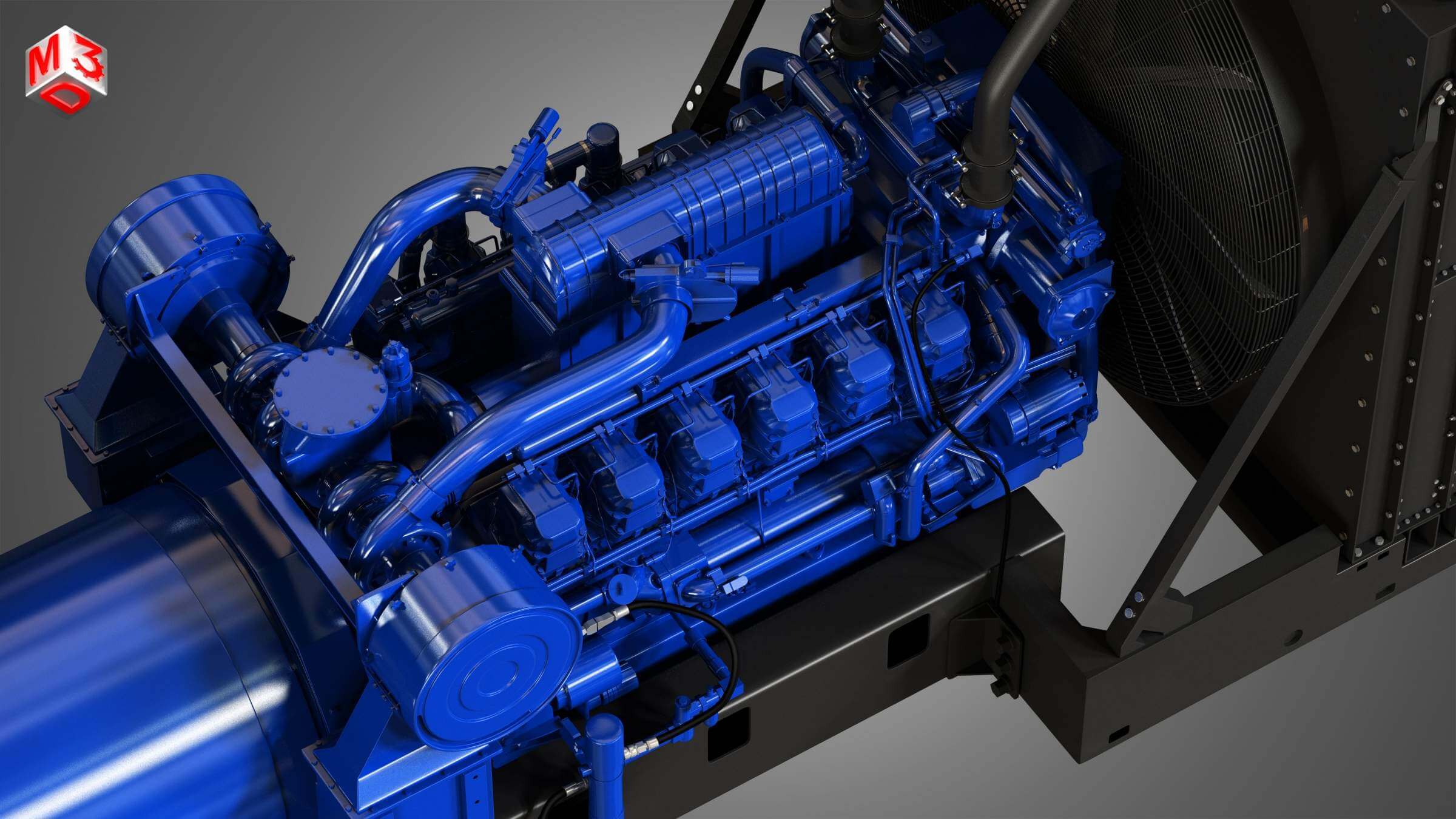 Generator Engine - 3D Model by Markos3d