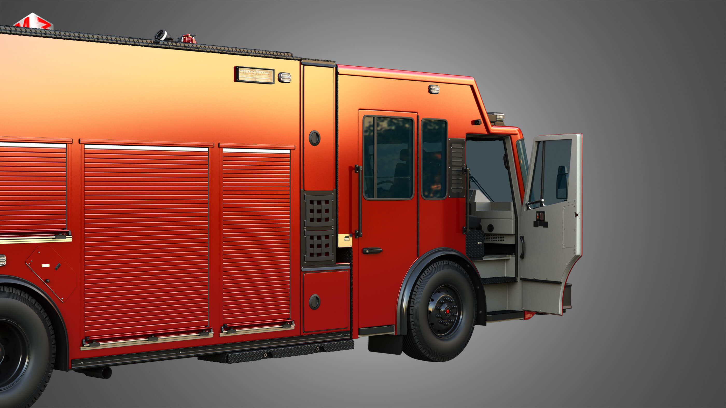 H-6480 - Fire Apparatus - MVP Rescue Pumper 3D Model by Markos3d