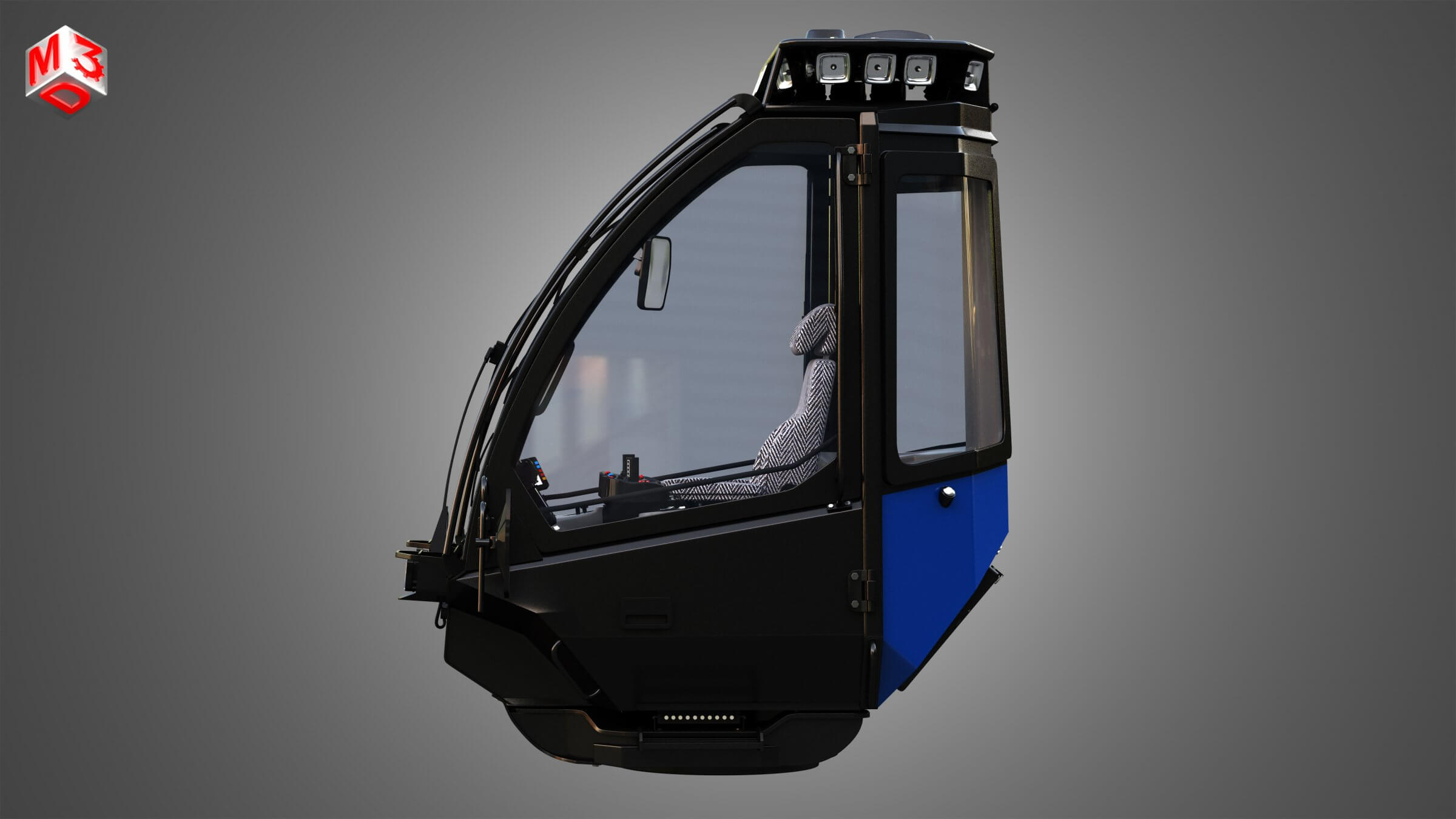 Forestry Harvester Cabins - 3 in 1 Package by Markos3d