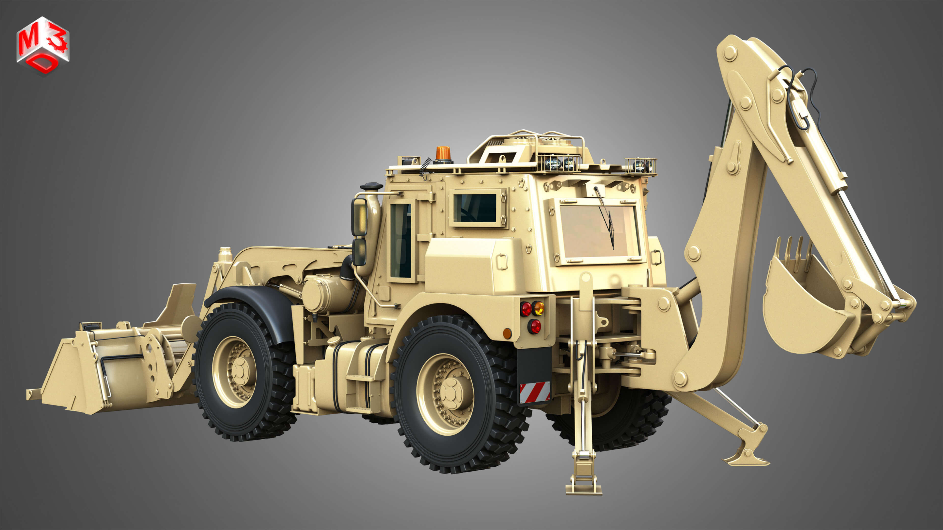 High Mobility Engineer Excavator Hmee - 3D Model by Markos3d