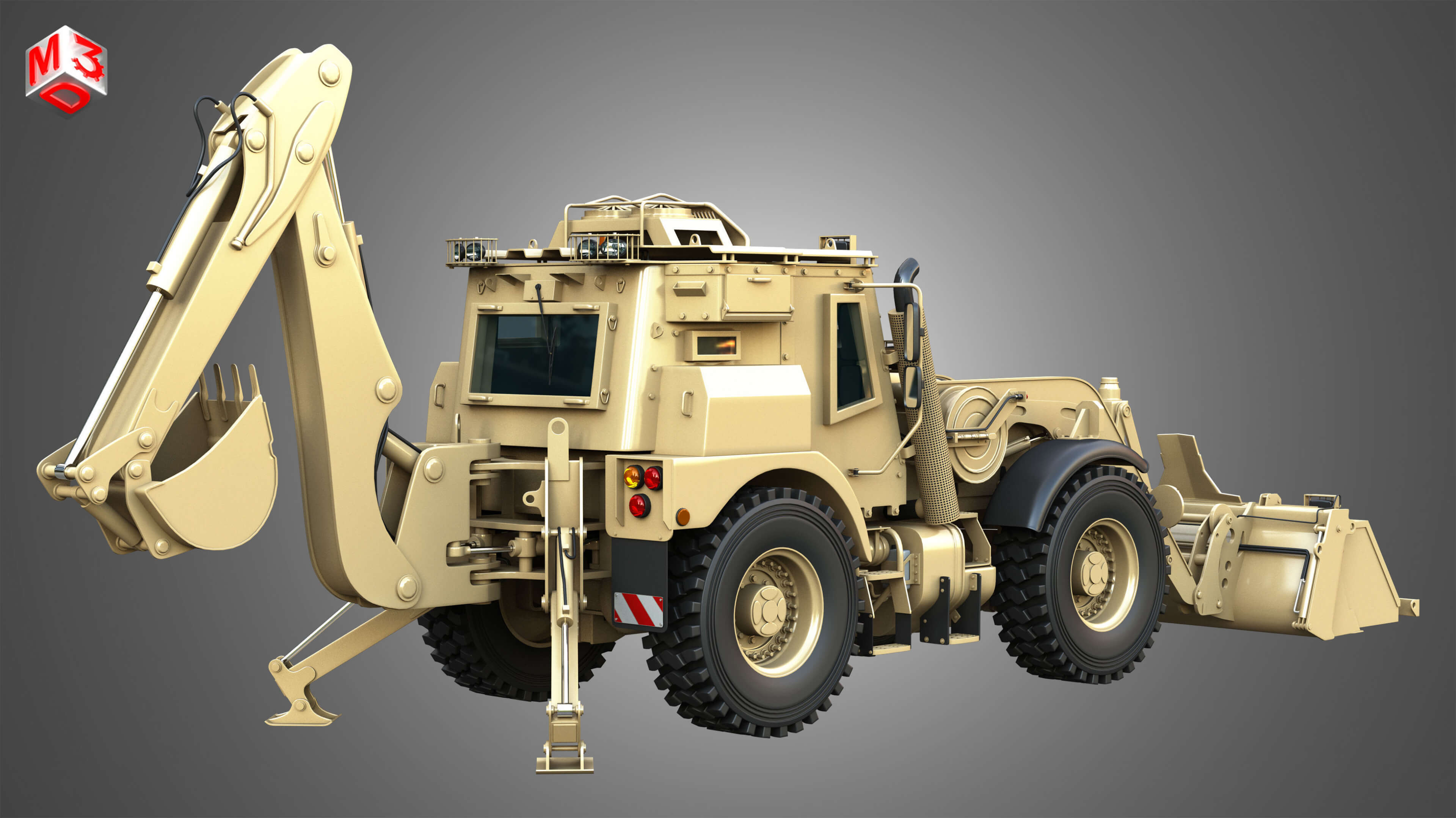 High Mobility Engineer Excavator Hmee - 3D Model by Markos3d