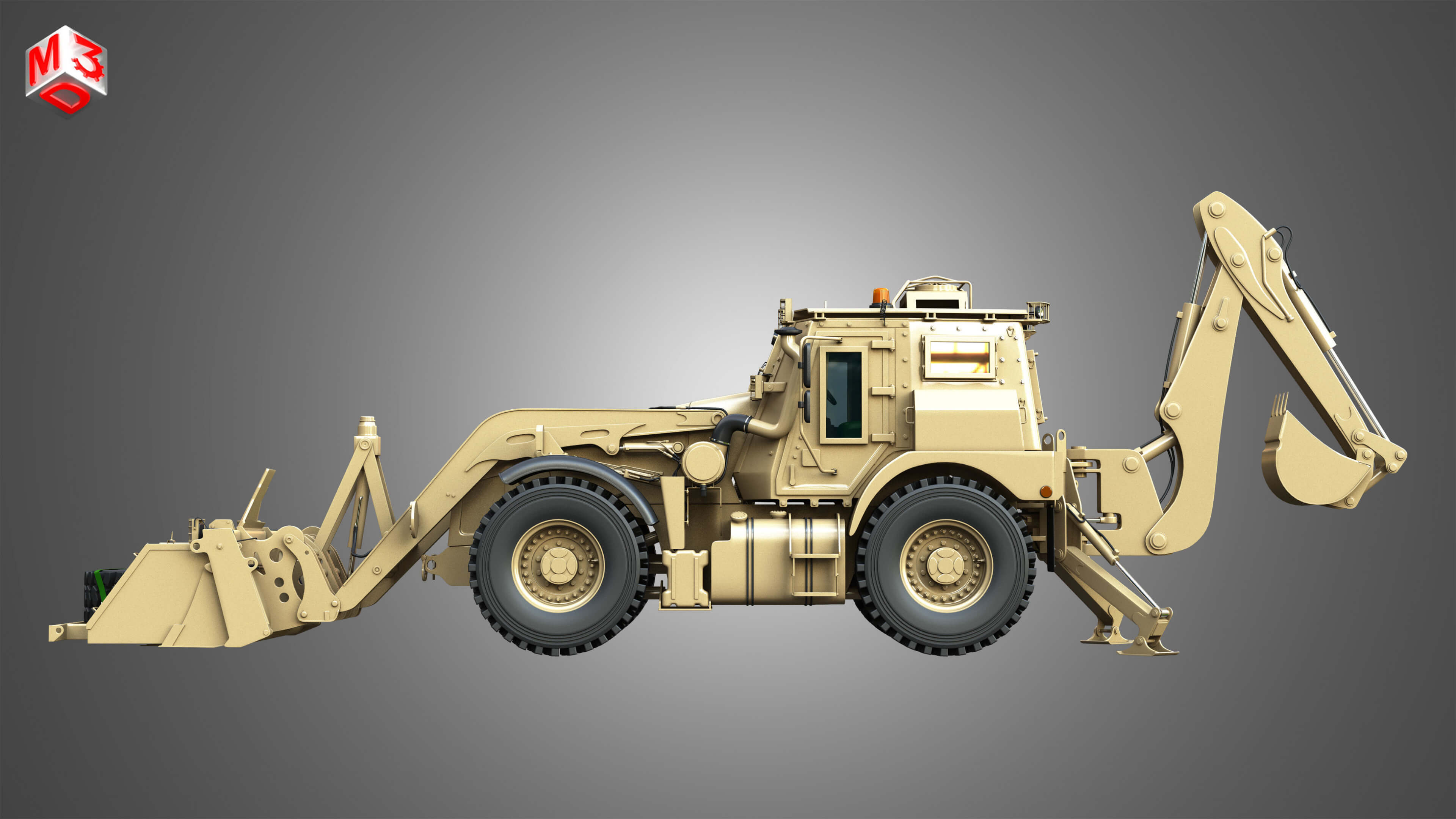 High Mobility Engineer Excavator Hmee - 3D Model by Markos3d