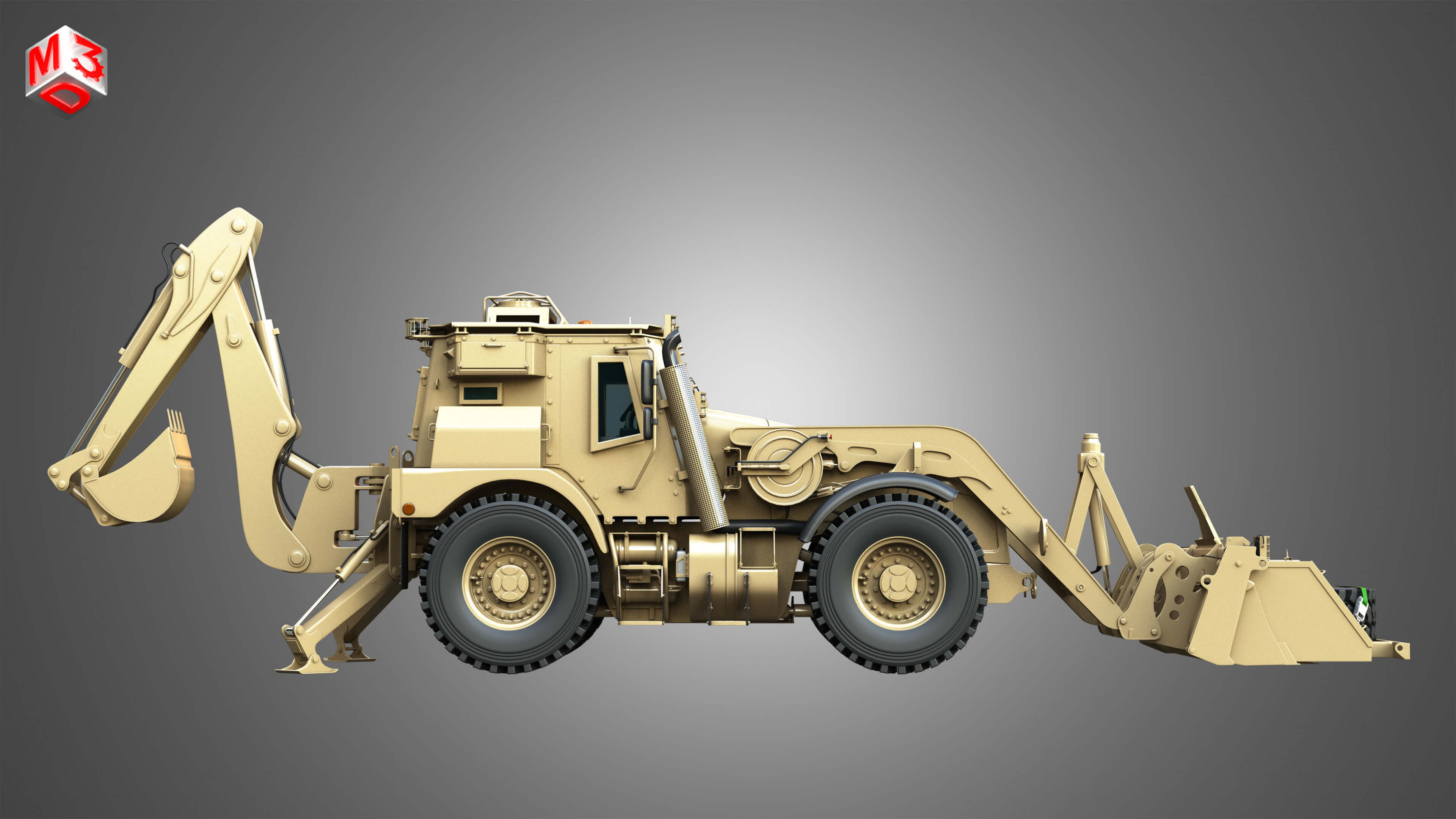 High Mobility Engineer Excavator Hmee - 3D Model by Markos3d