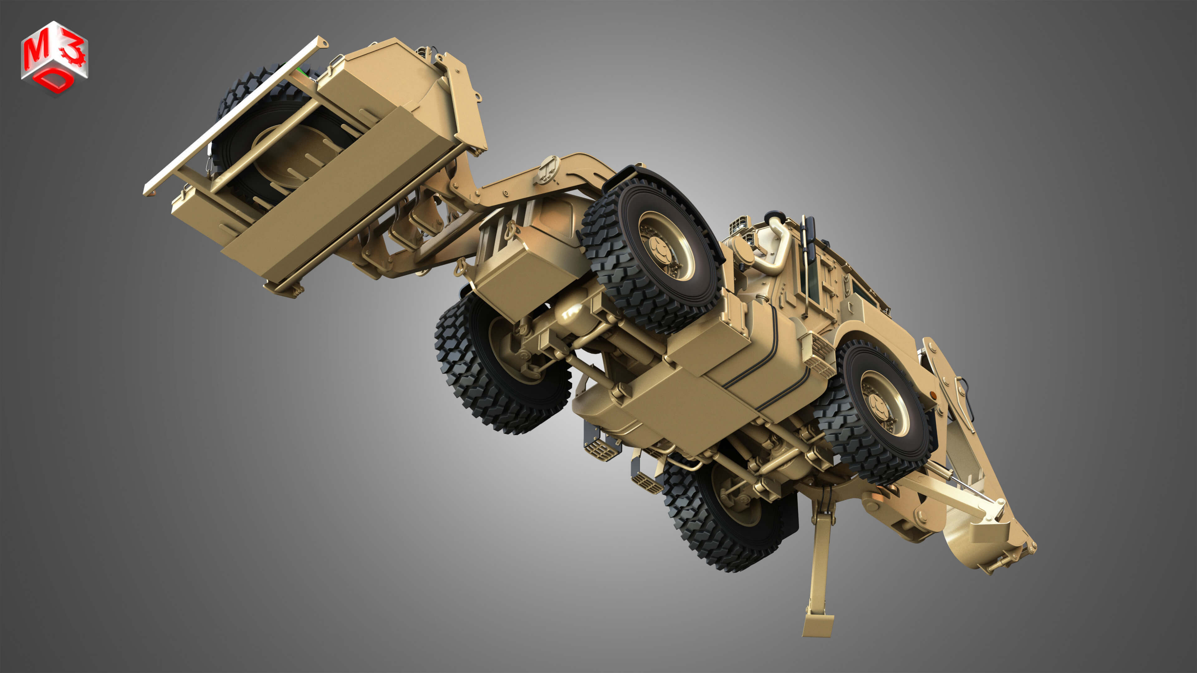High Mobility Engineer Excavator Hmee - 3D Model by Markos3d