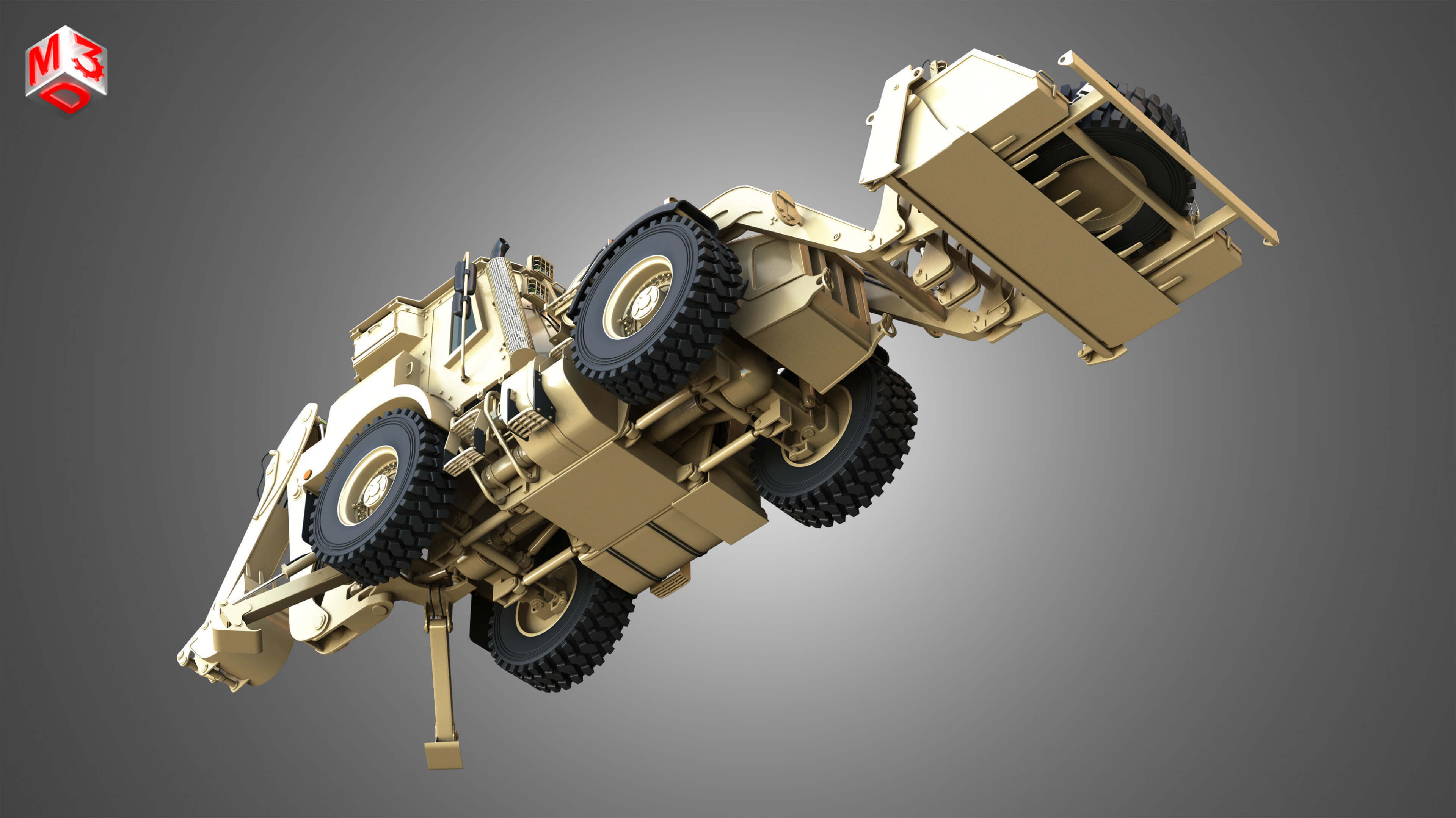 High Mobility Engineer Excavator Hmee - 3D Model by Markos3d