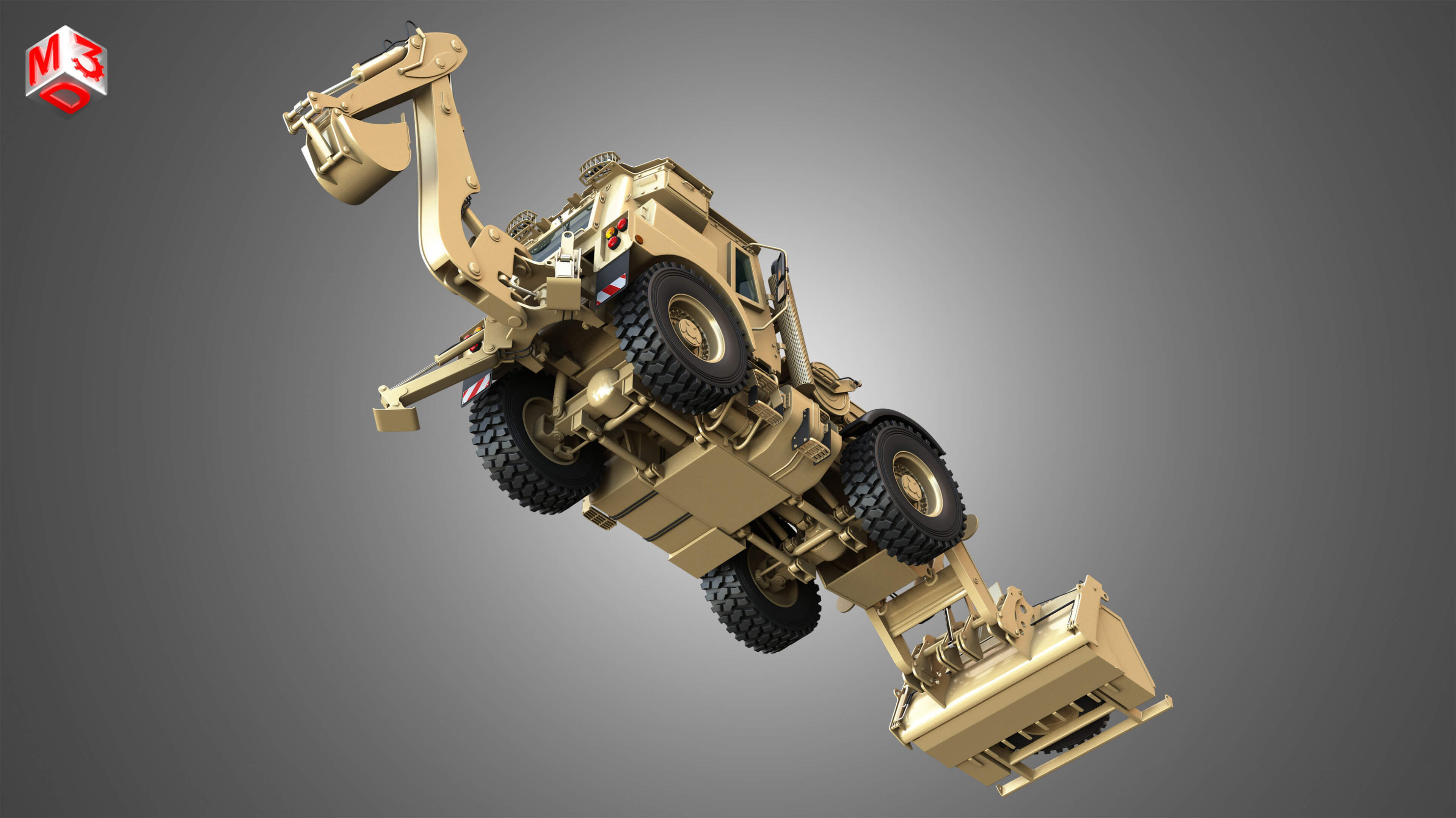 High Mobility Engineer Excavator Hmee - 3D Model by Markos3d