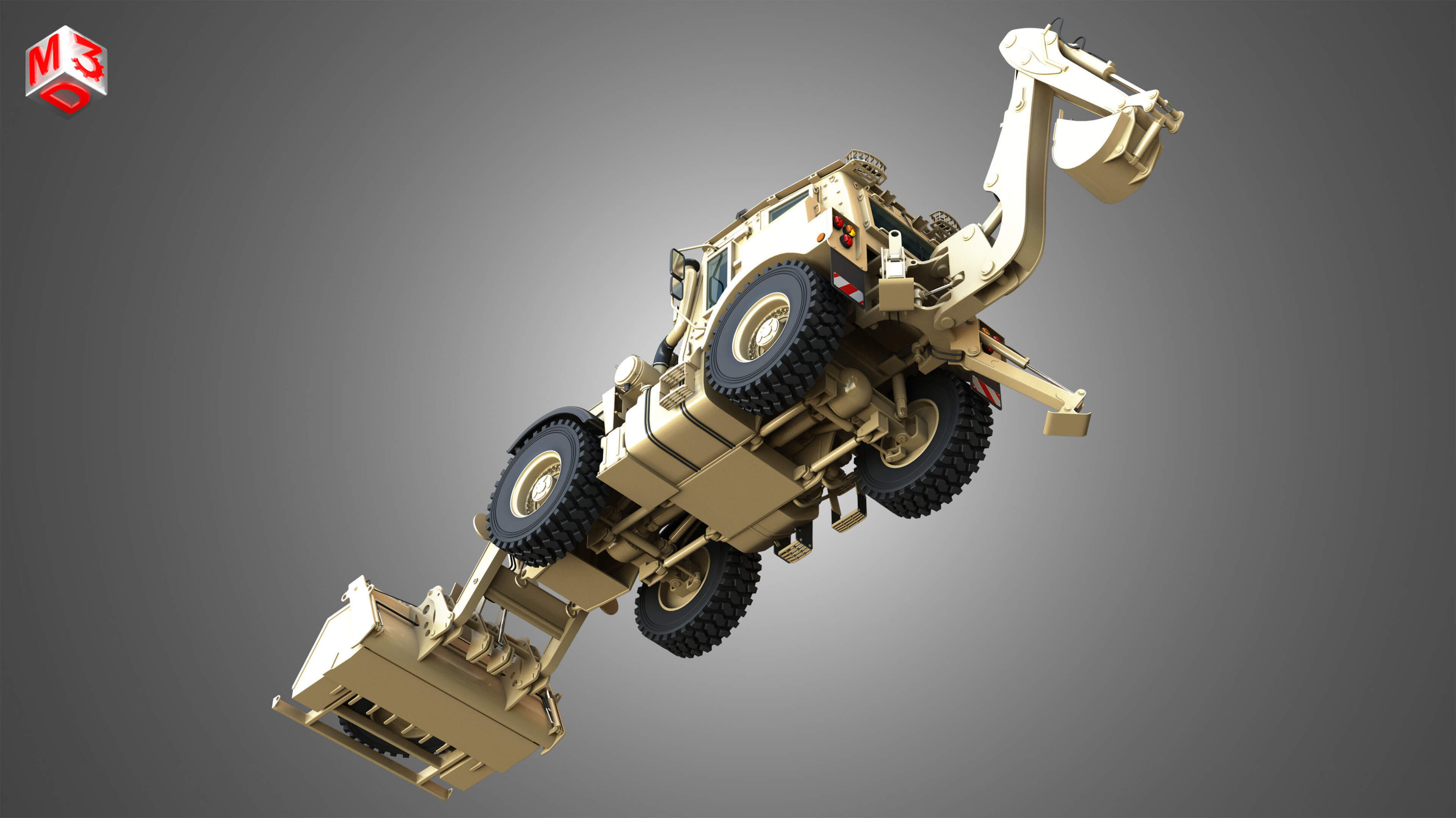 High Mobility Engineer Excavator Hmee - 3D Model by Markos3d
