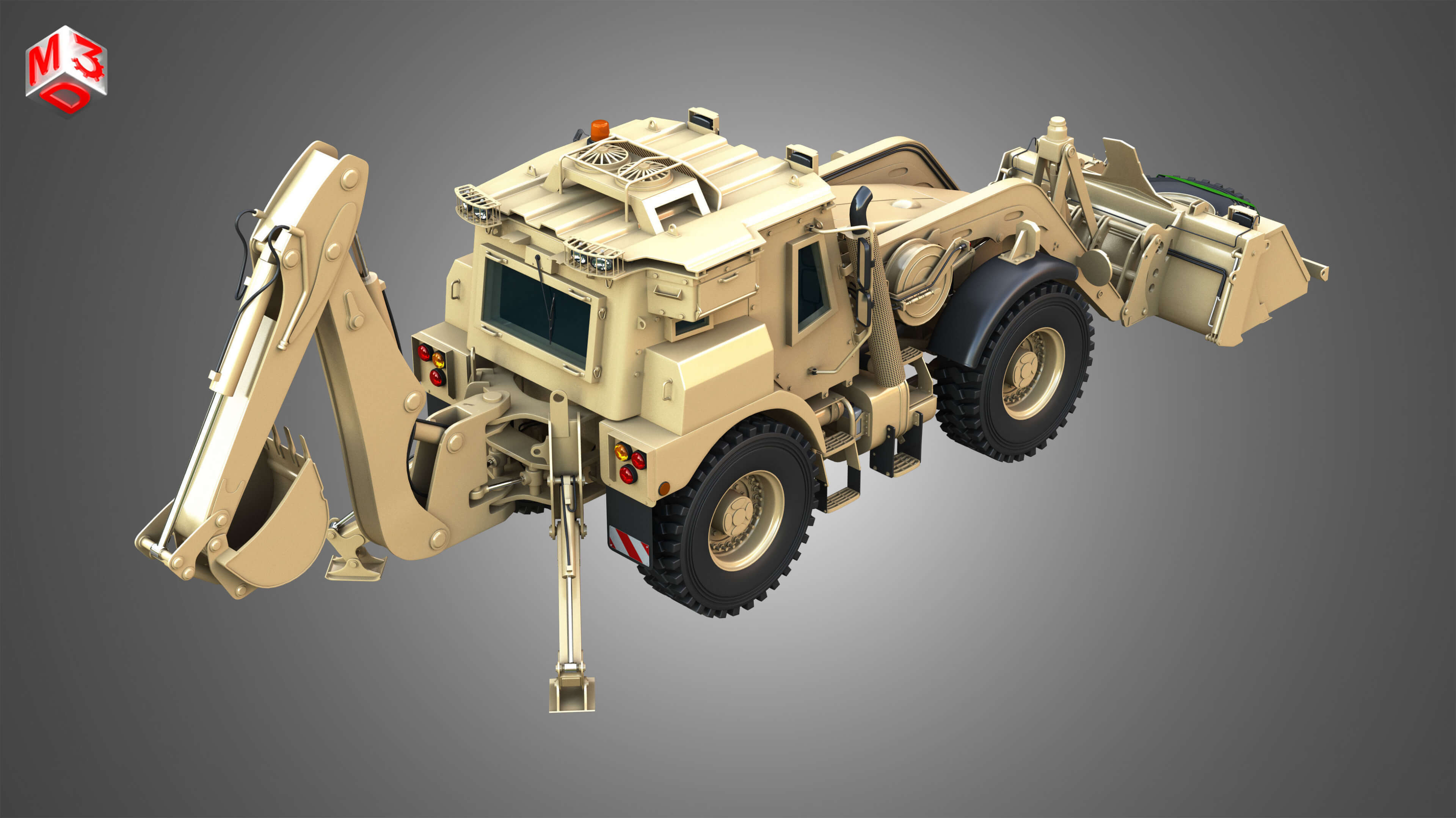 High Mobility Engineer Excavator Hmee - 3D Model by Markos3d