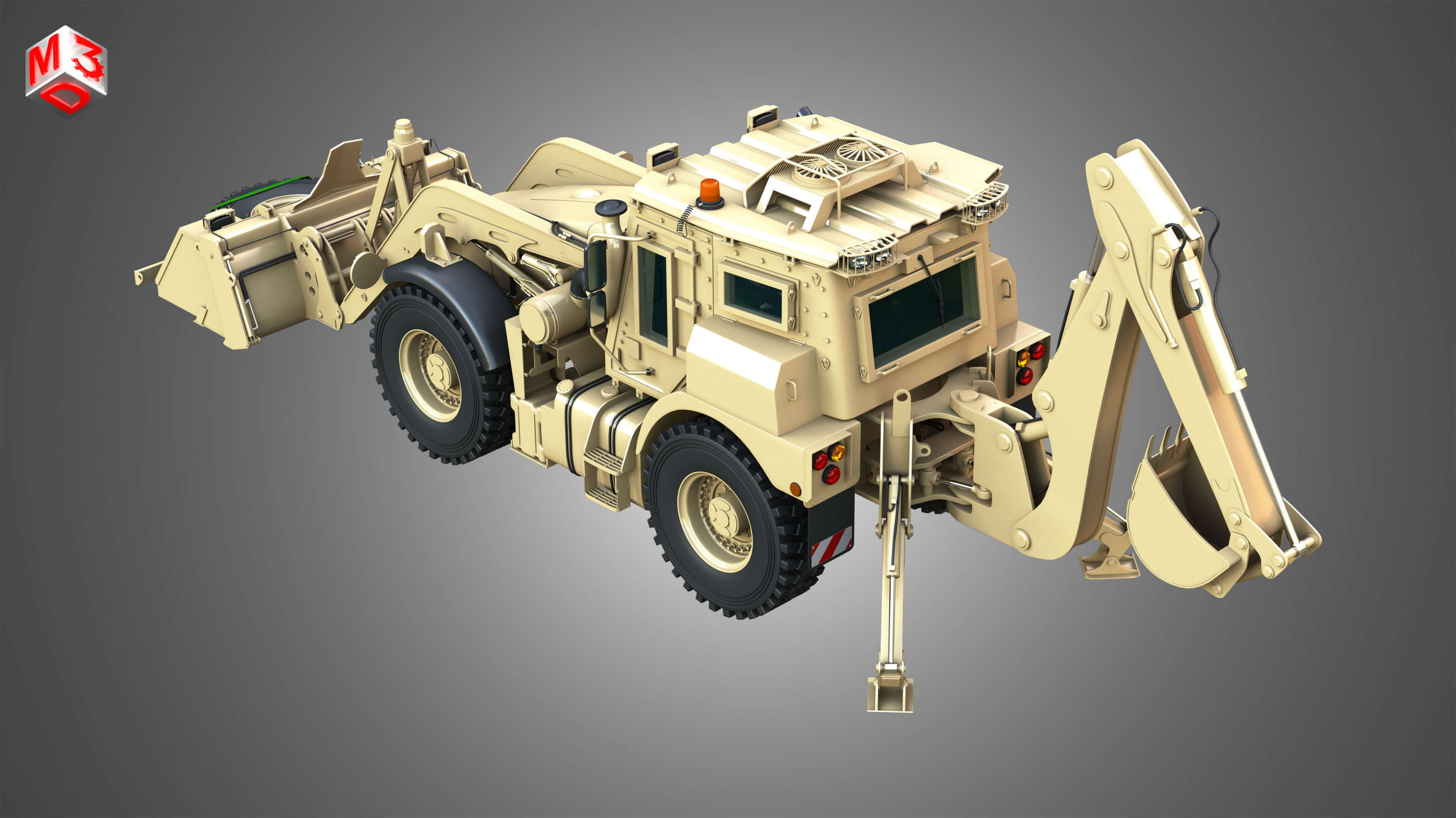 High Mobility Engineer Excavator Hmee - 3D Model by Markos3d