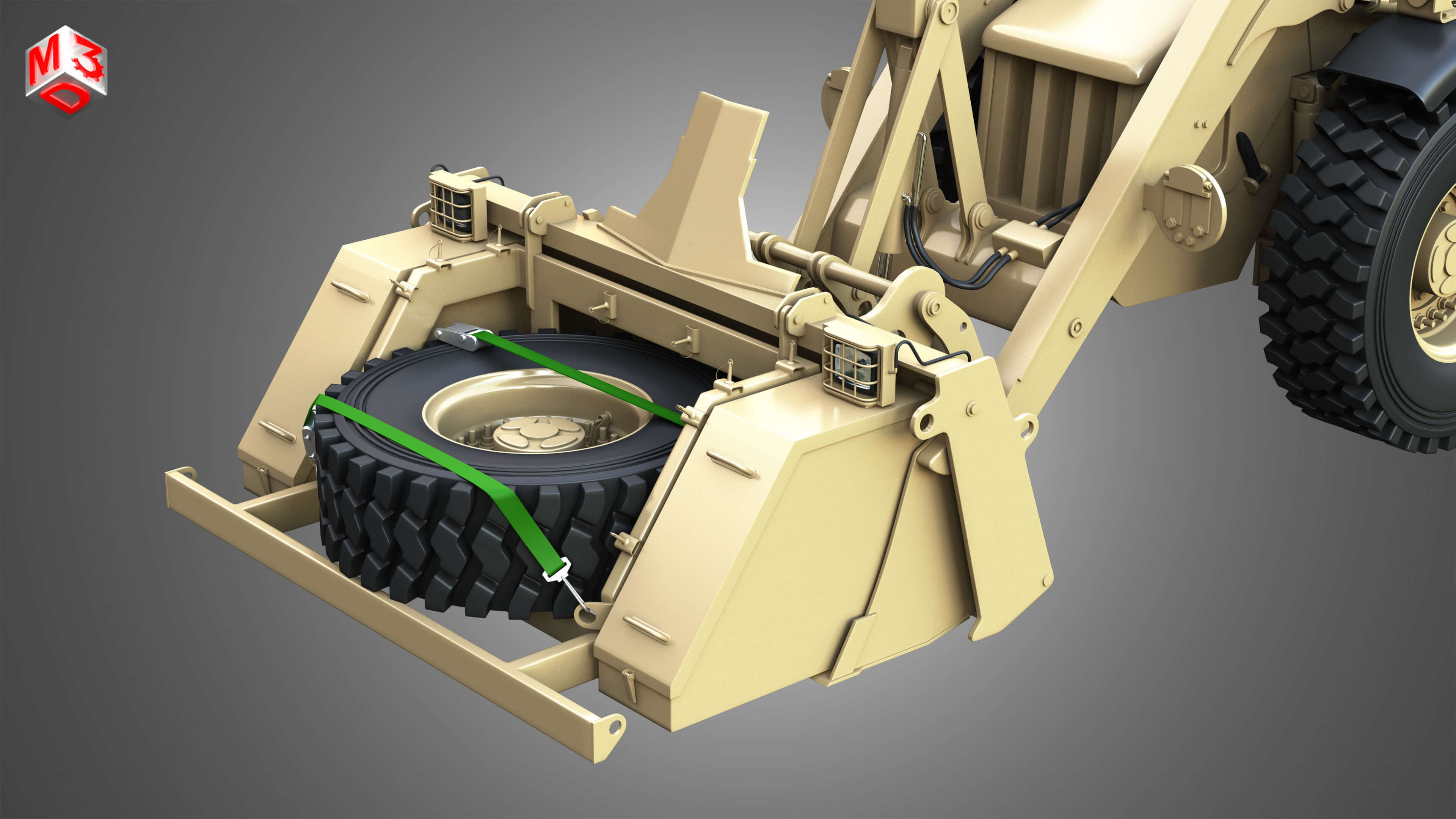 High Mobility Engineer Excavator Hmee - 3D Model by Markos3d