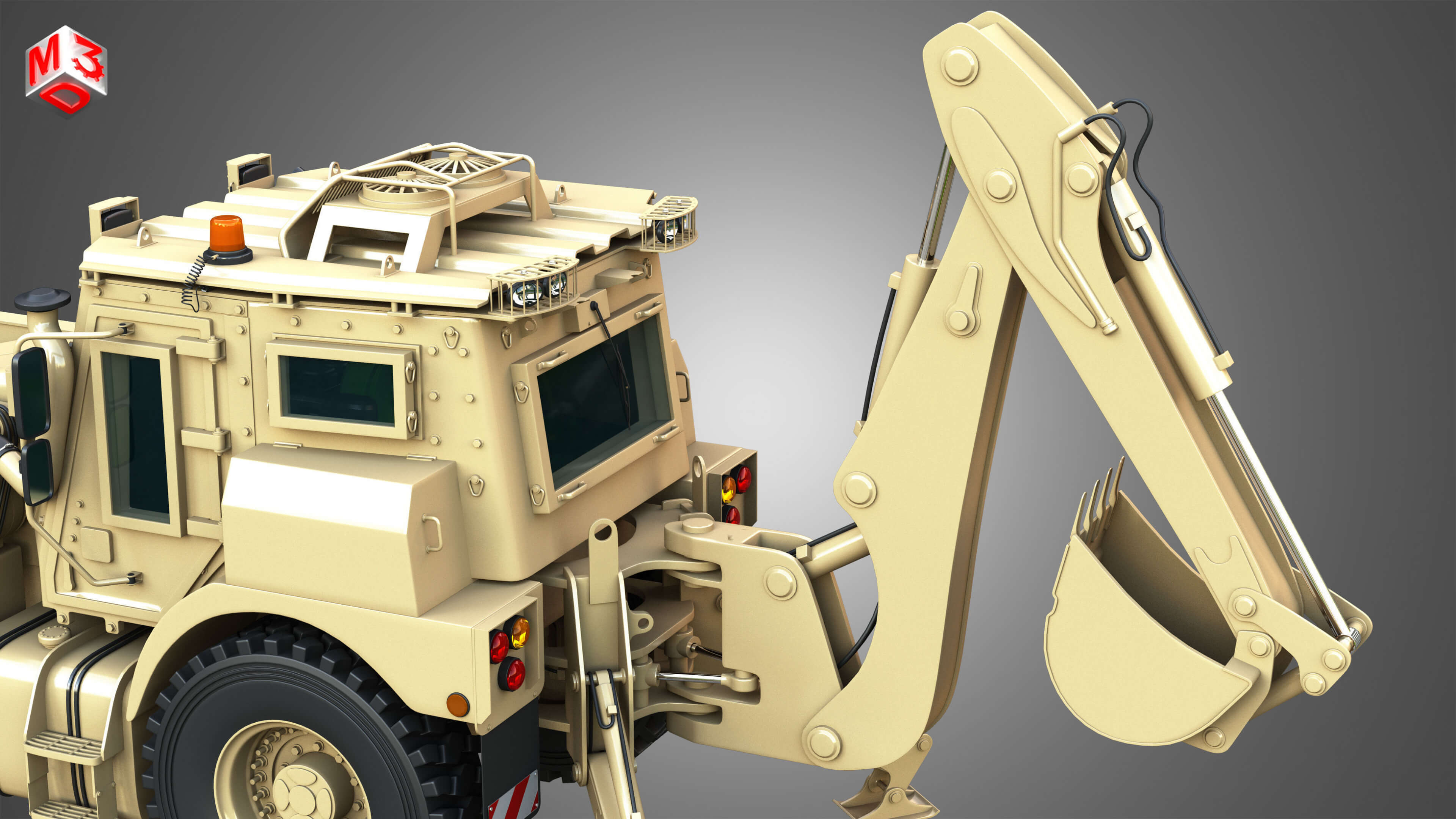 High Mobility Engineer Excavator Hmee - 3D Model by Markos3d