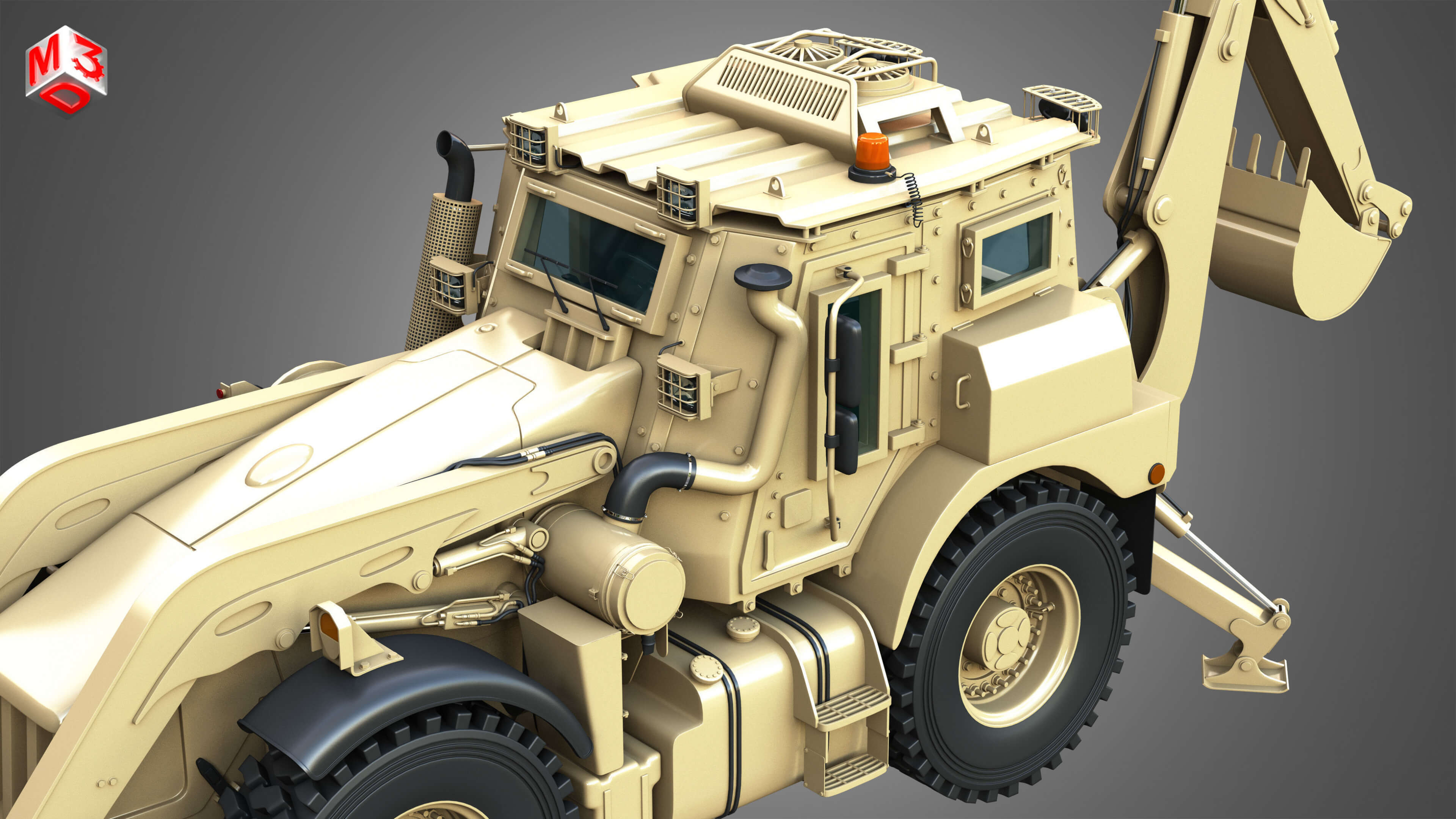High Mobility Engineer Excavator Hmee - 3D Model by Markos3d