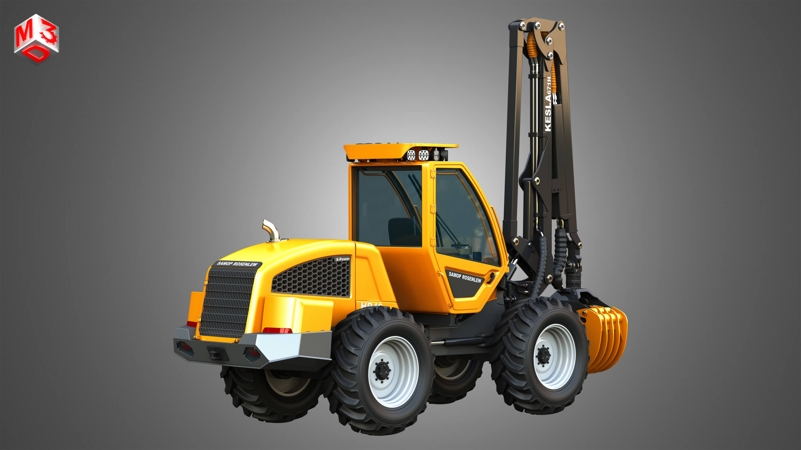 Hr46X - Log Loader 3D Model by Markos3d