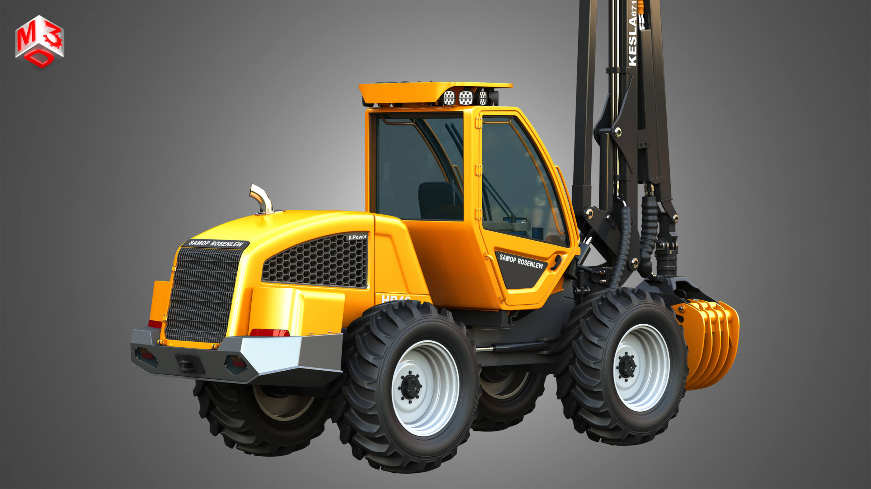 Hr46X - Log Loader 3D Model by Markos3d