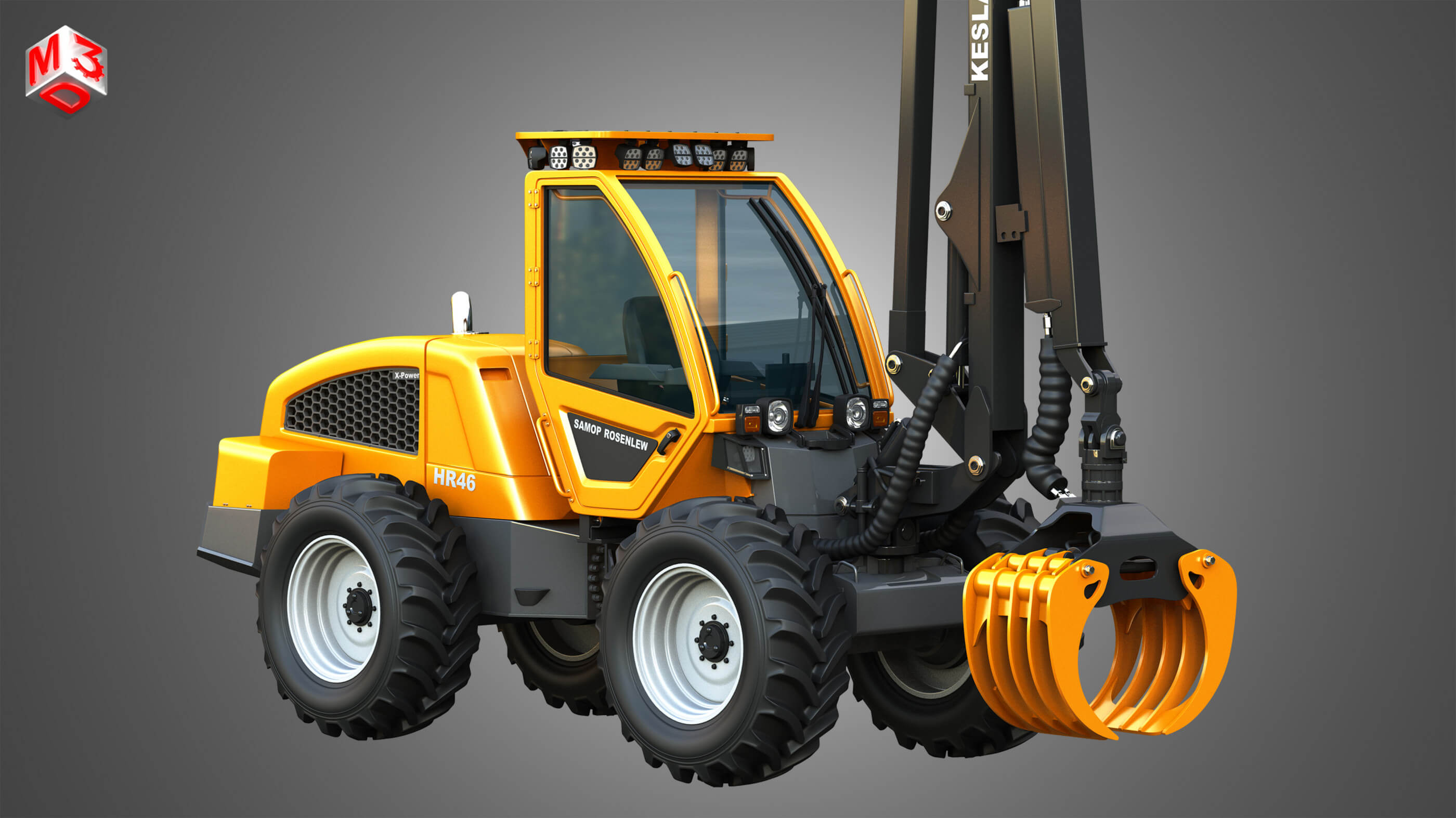 Hr46X - Log Loader 3D Model by Markos3d