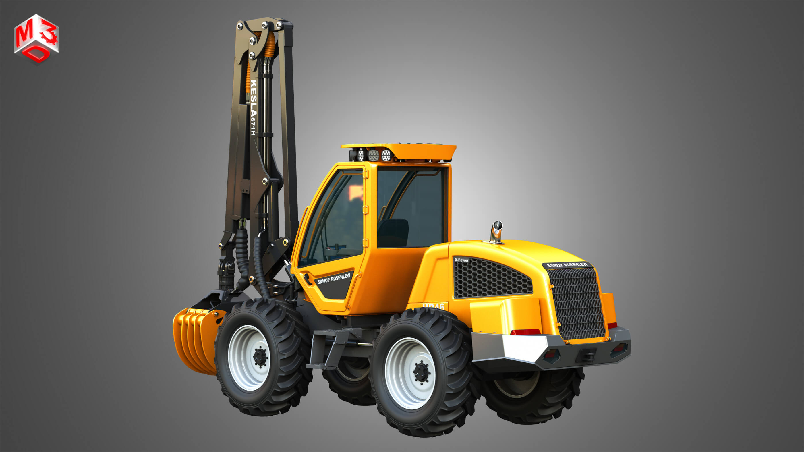 Hr46X - Log Loader 3D Model by Markos3d